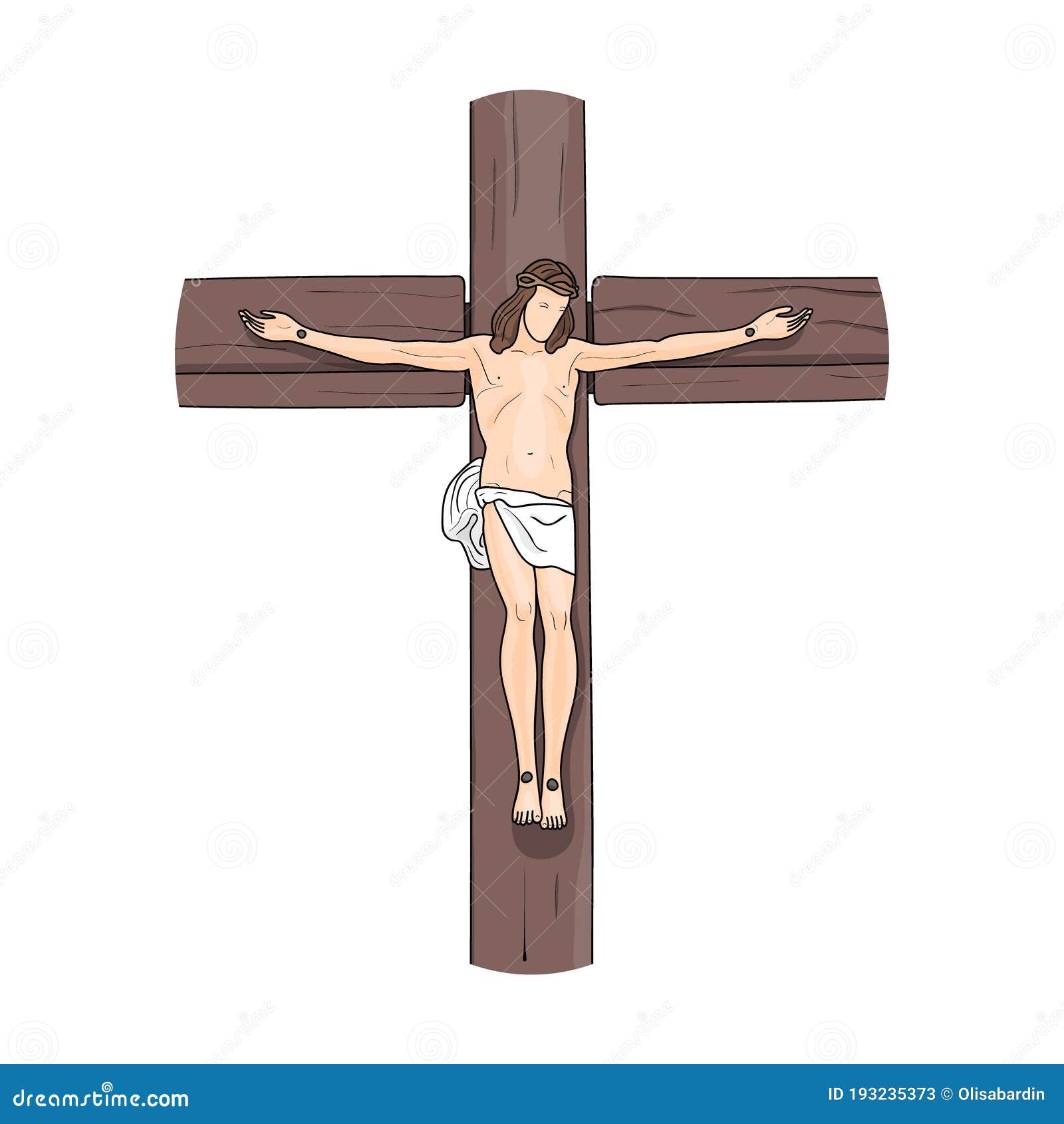 Crucifixion of Jesus. Vector Stock Vector - Illustration of church ...