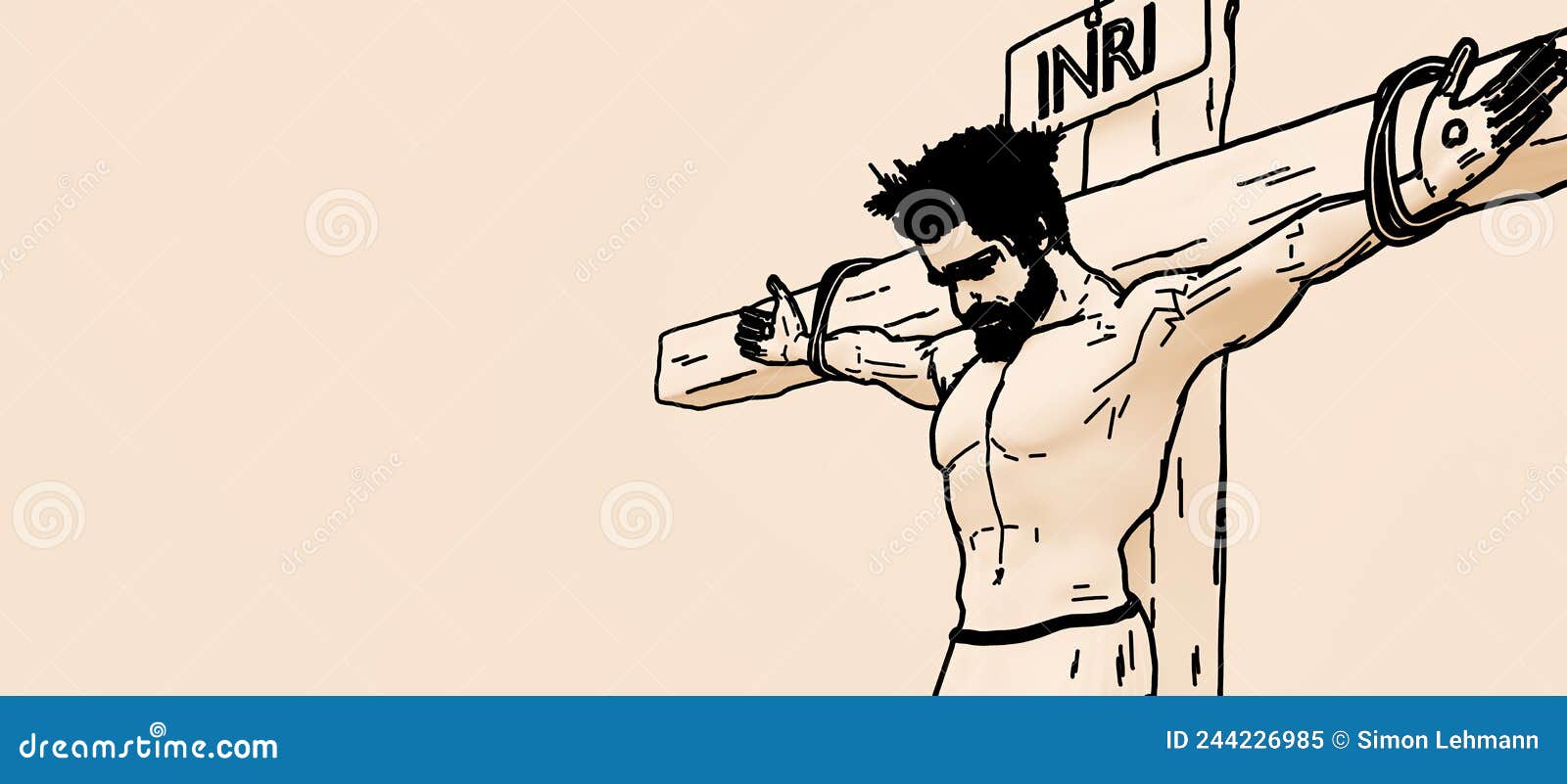 Crucifixion and Resurrection - Line Art Stock Illustration ...