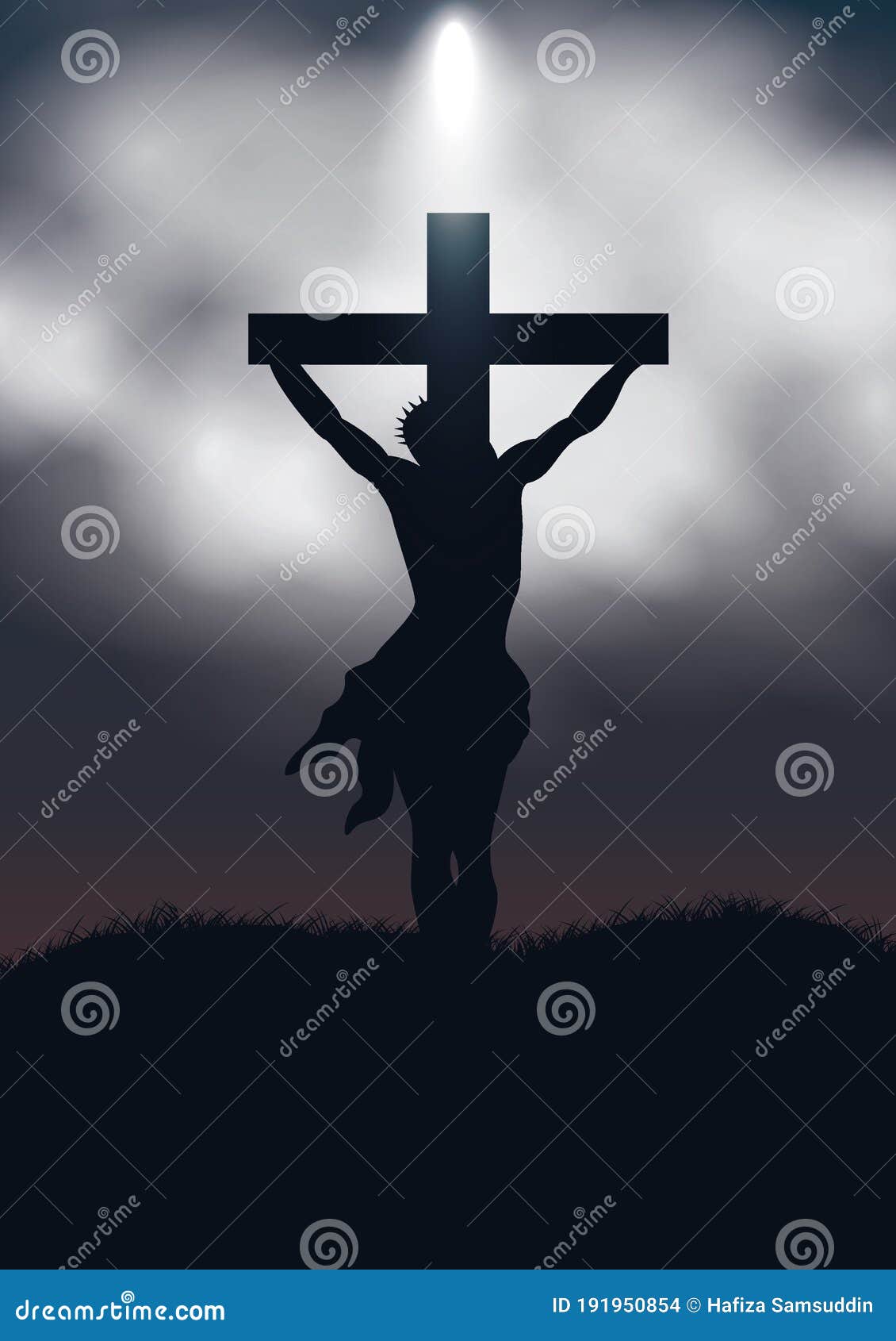 Crucifixion. Vector Illustration Decorative Design Stock Vector ...