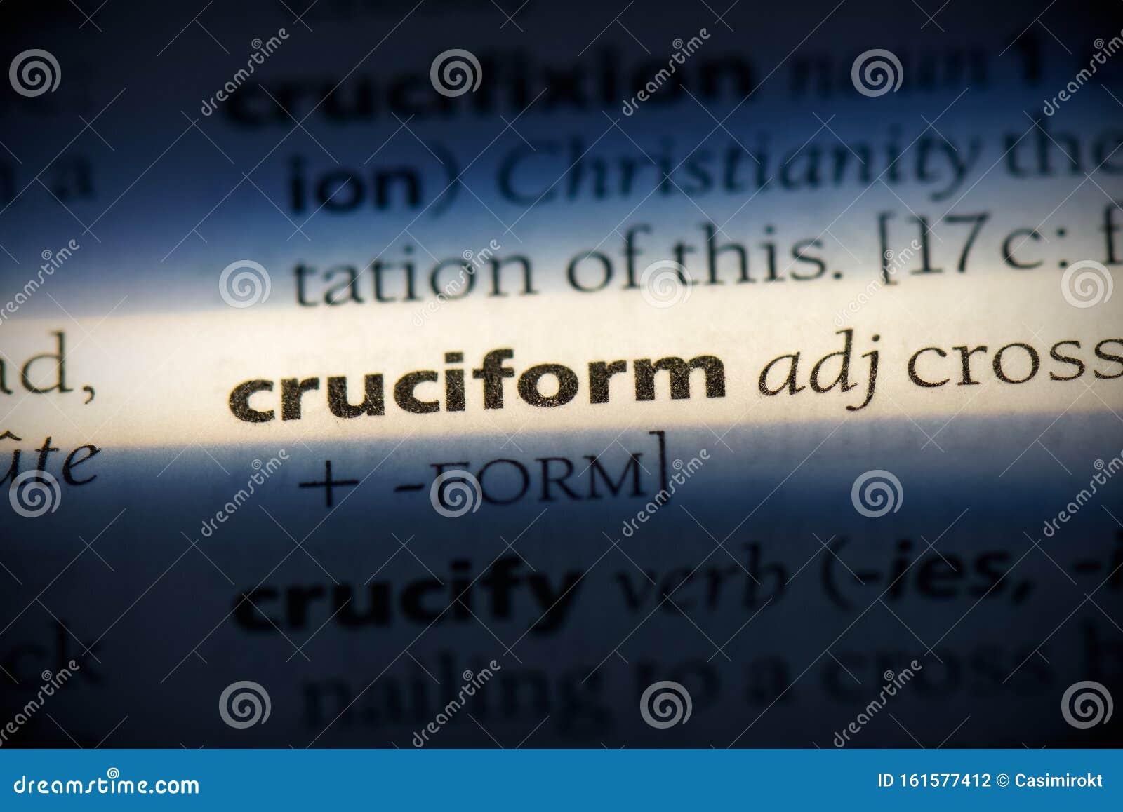 Cruciform stock photo. Image of education, dictionary - 161577412