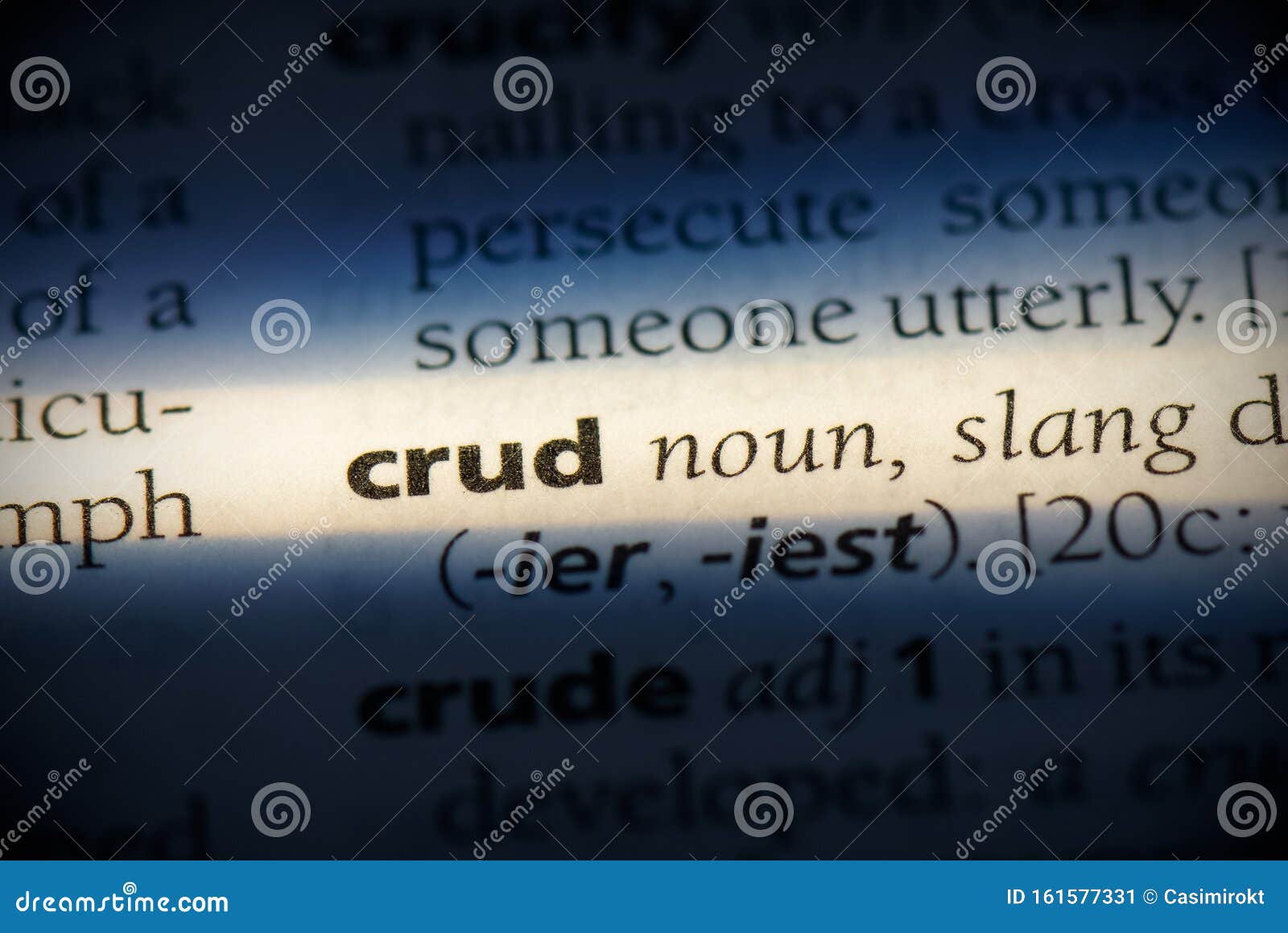 Crud stock image. Image of focus, crud, concept, page - 161577331