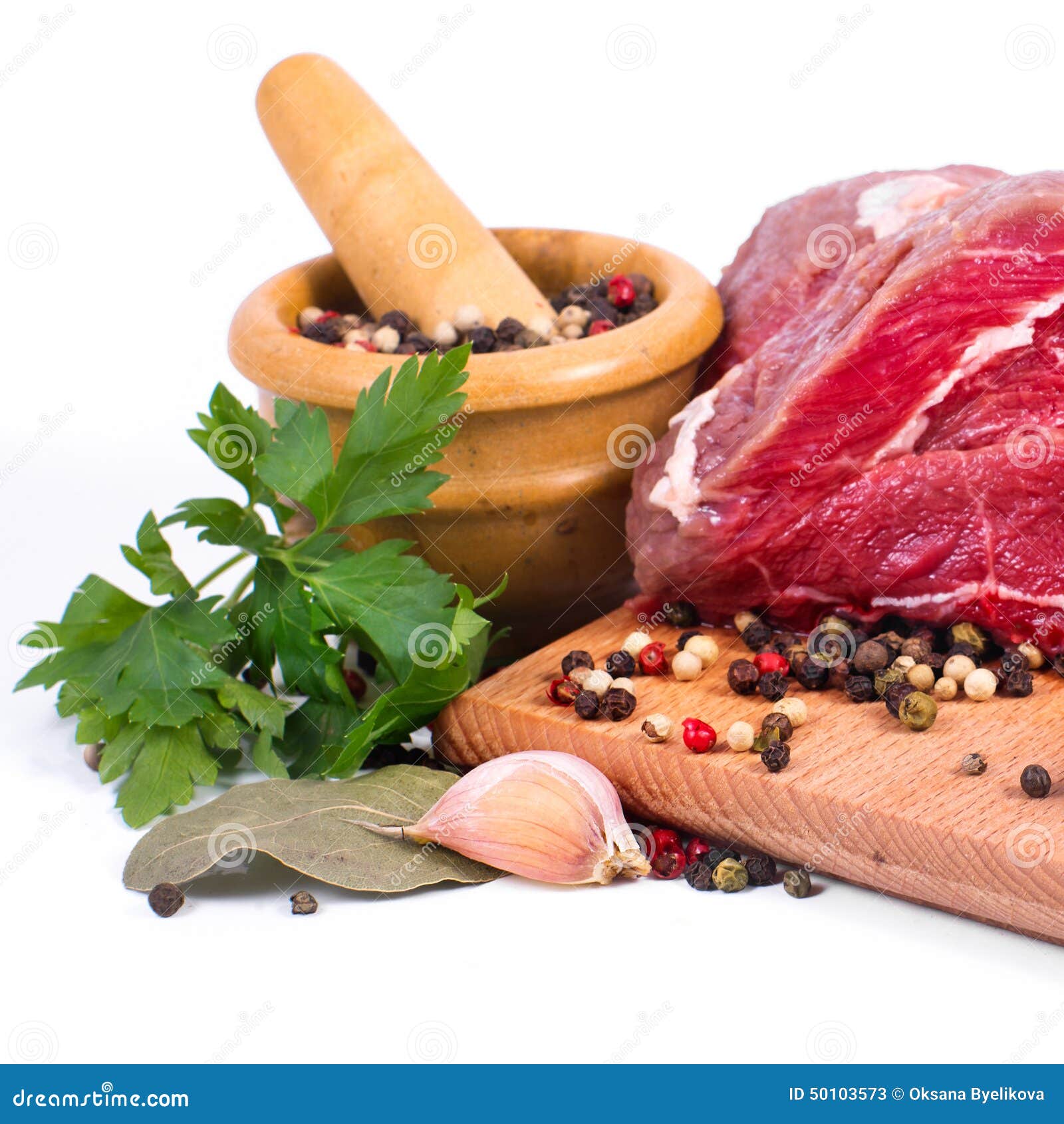 Crude meat and spice stock image. Image of barbecue, bloody - 50103573