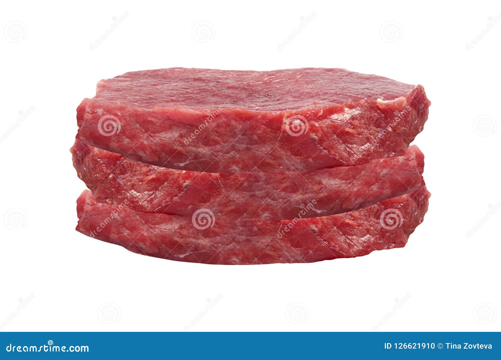 Crude Meat on White Background Stock Photo - Image of blood, neck ...