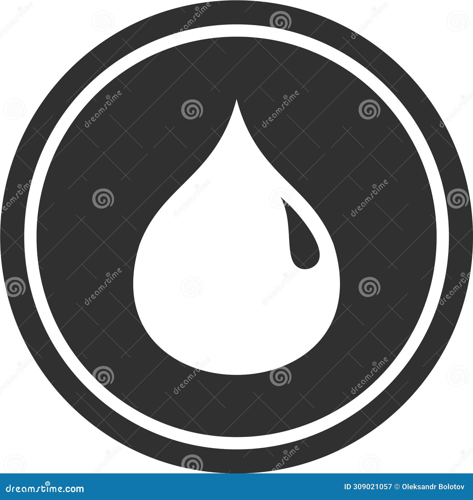 Crude Oil Drop Sign Icon in Flat Style. Vector Illustration Stock ...