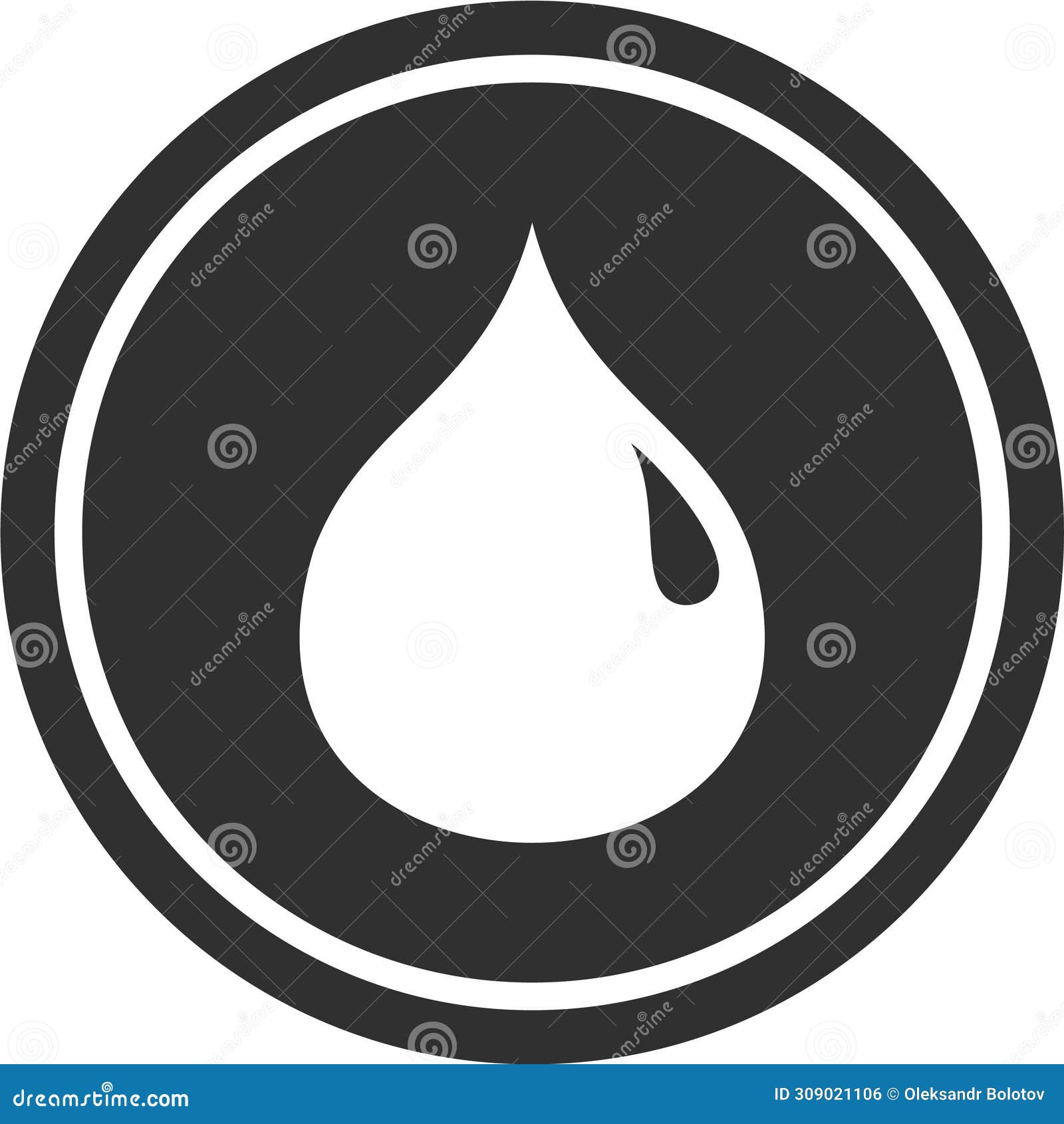 Crude Oil Drop Sign Icon in Flat Style. Vector Illustration Stock ...