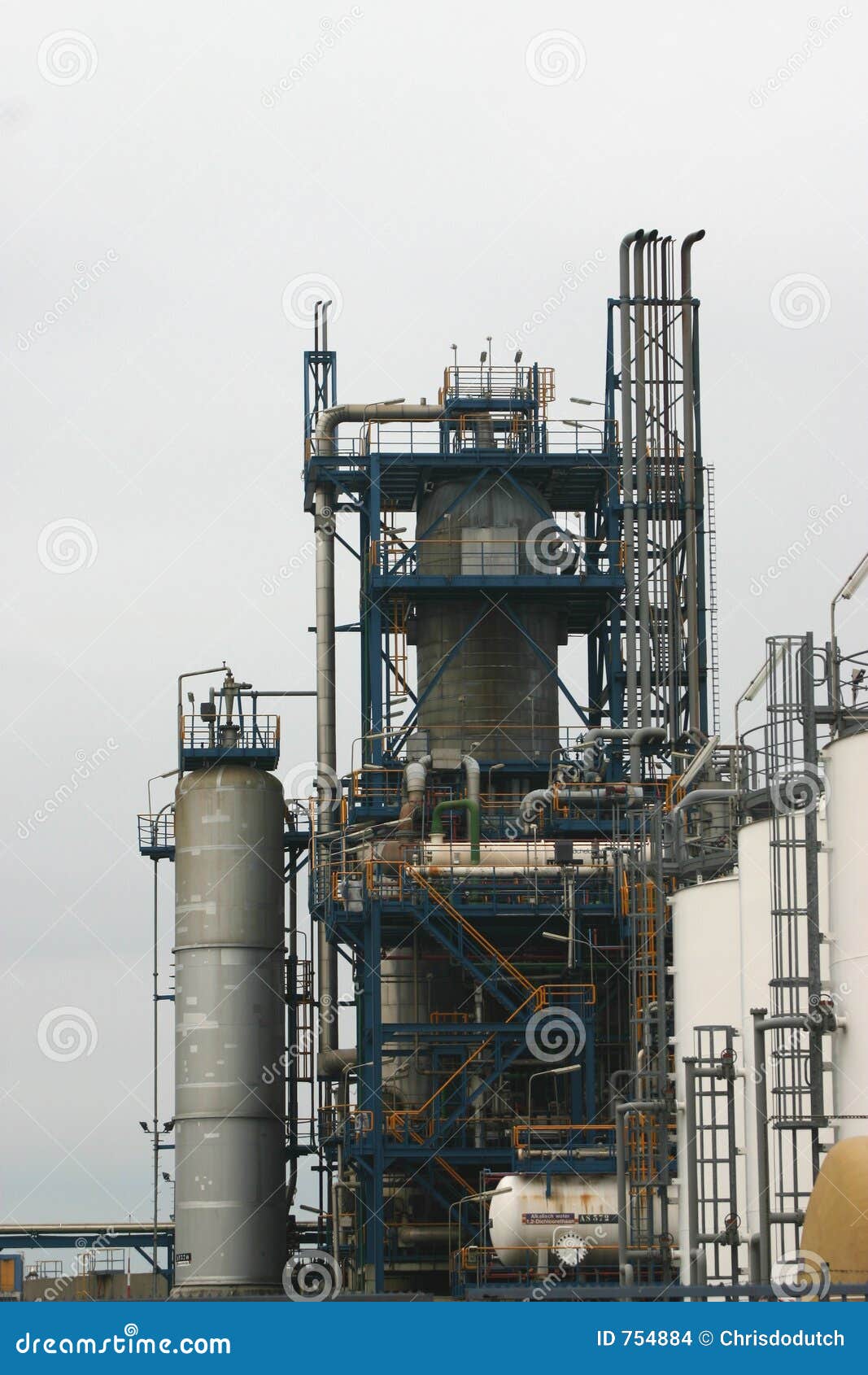 Crude Oil Factory stock photo. Image of steam, petrol, process - 754884