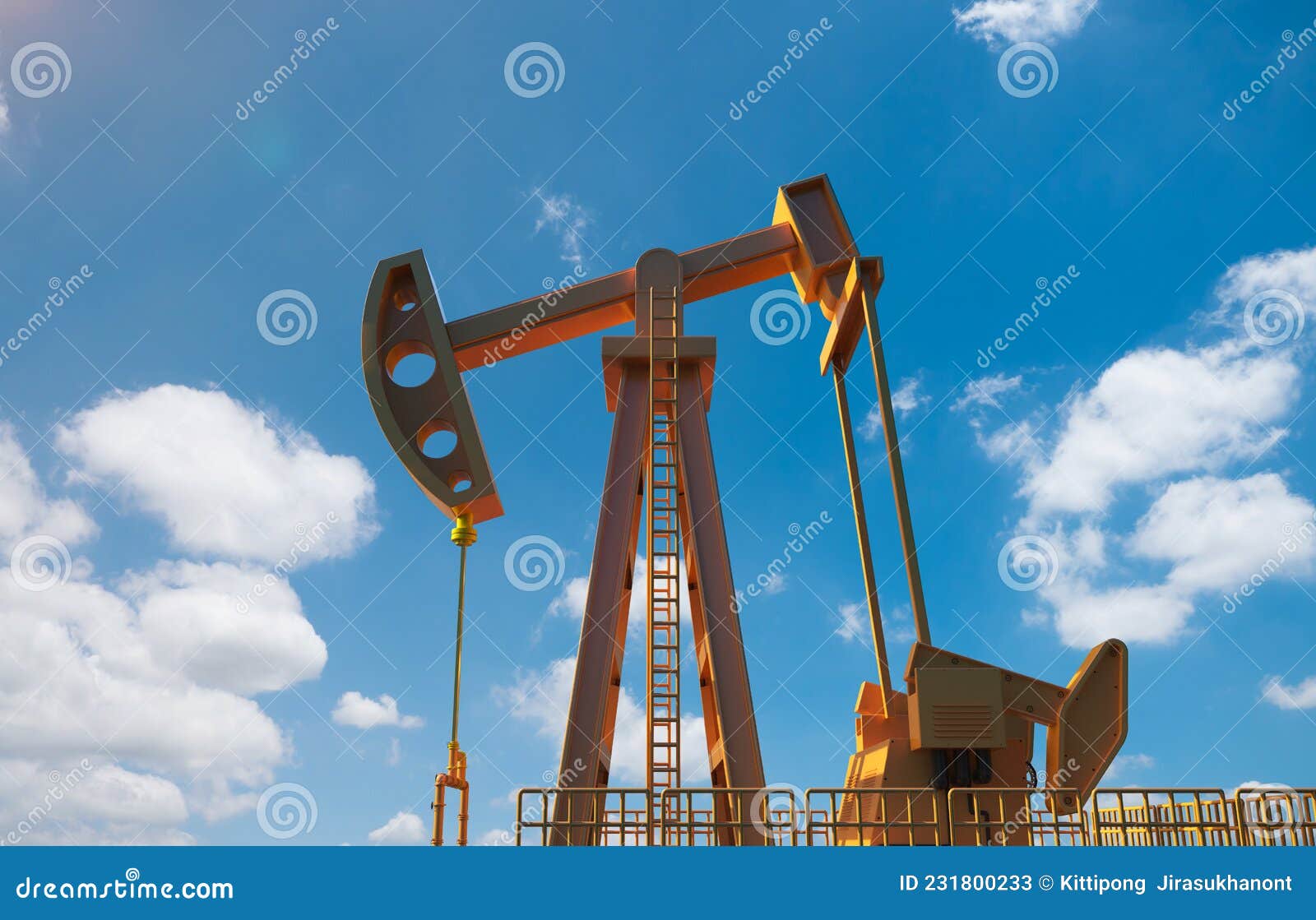 Crude Oil Pump Or Oil Rig Stock Image | CartoonDealer.com #230083189