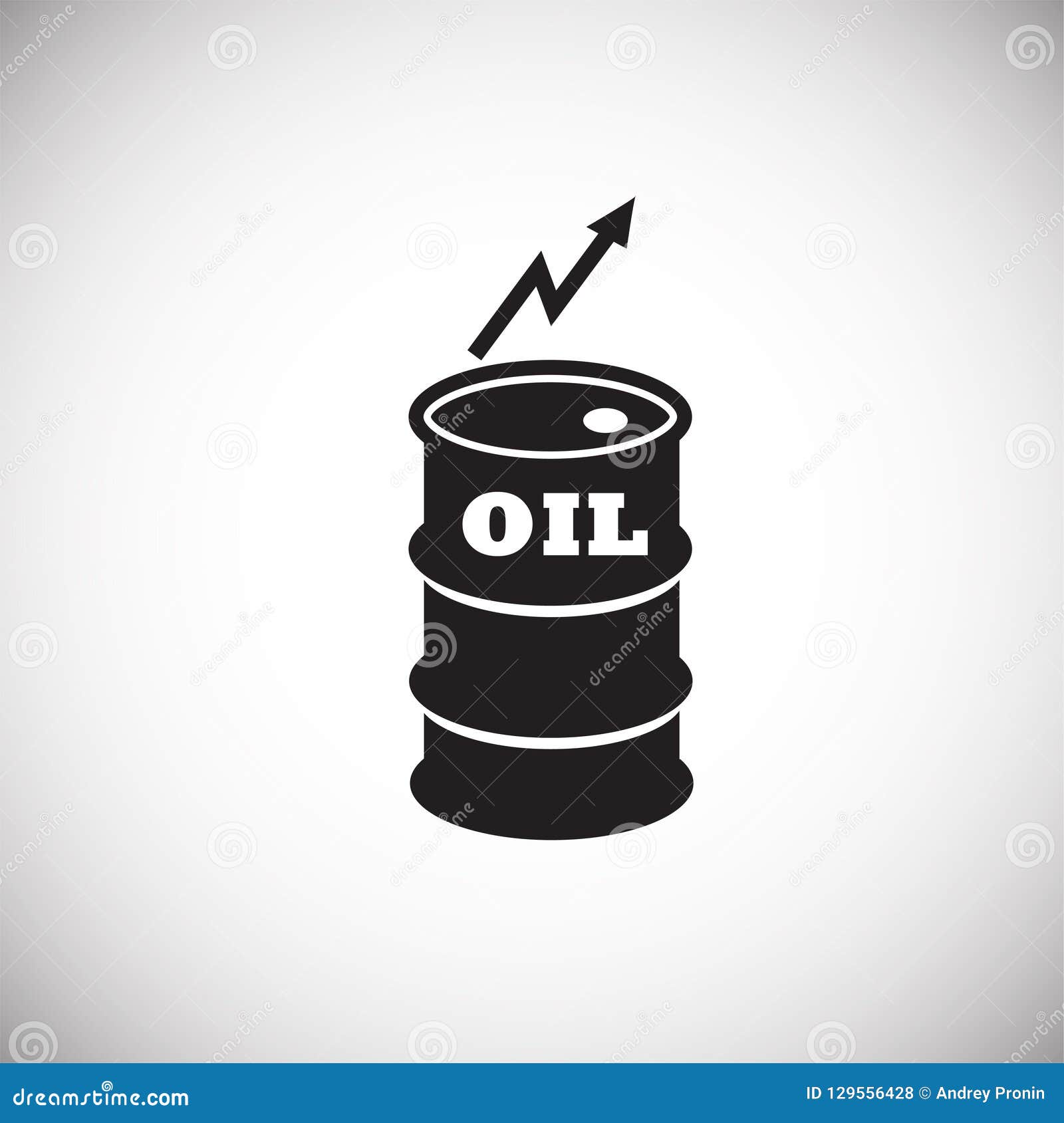Crude Oil Rate Barrel on White Background Stock Vector - Illustration ...