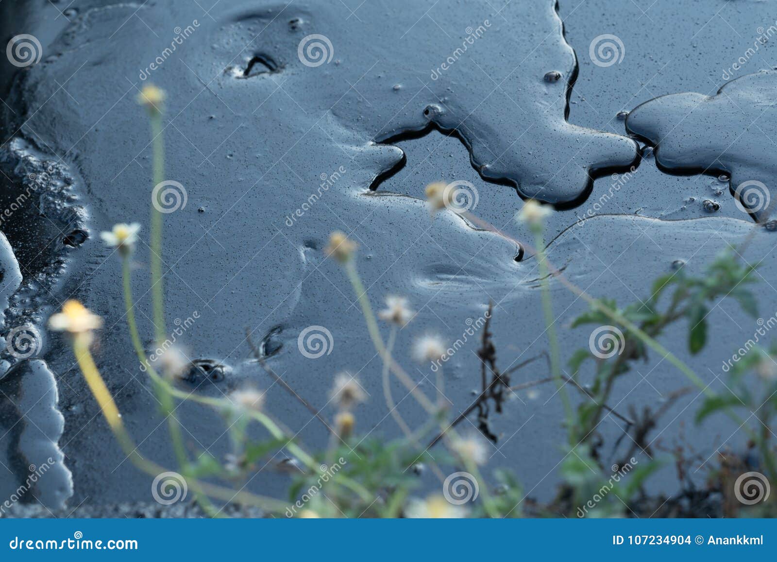 Crude oil surface textured stock photo. Image of cleanup - 107234904