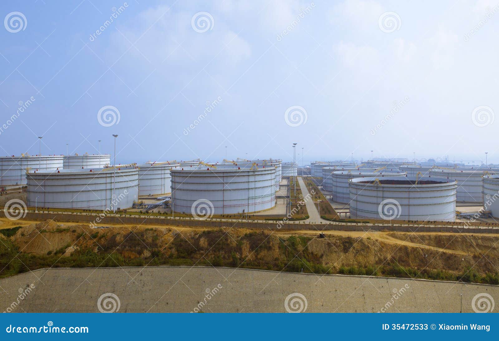 Crude Oil Tank stock image. Image of architecture, power - 35472533