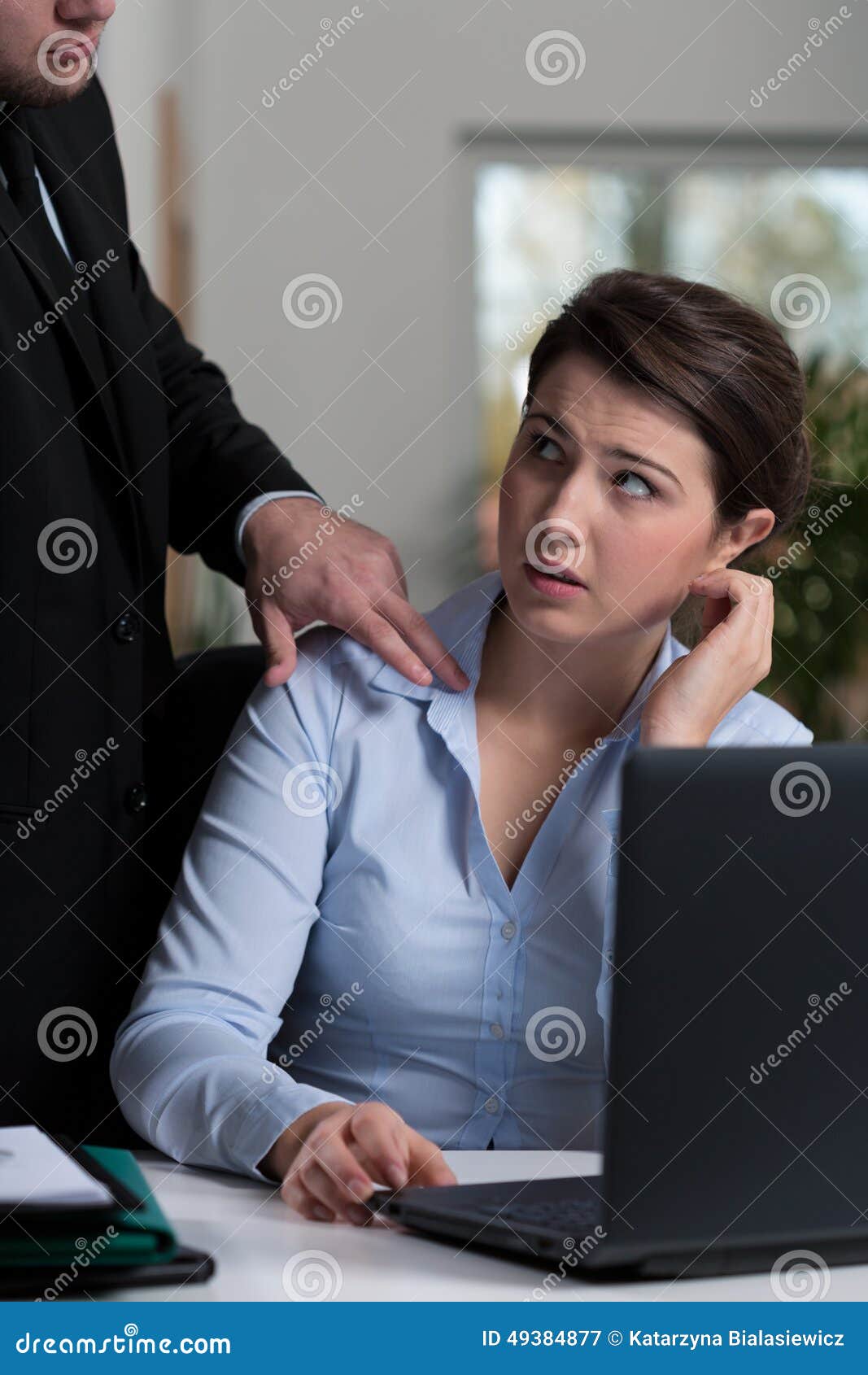 Cruel Boss Controlling His Employee Stock Image - Image of controlling ...