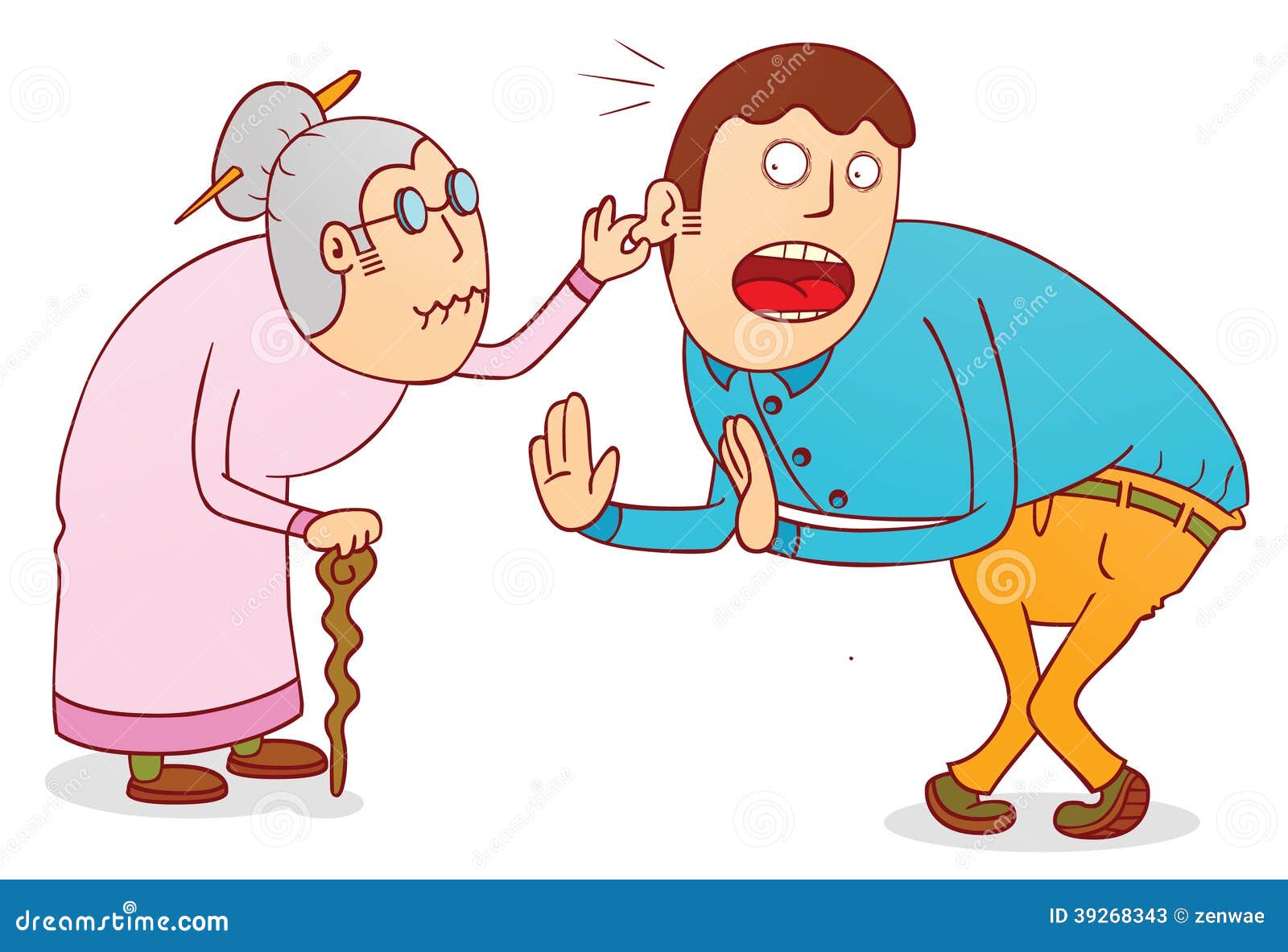 Cruel grandma stock vector. Illustration of grandma, humor - 39268343