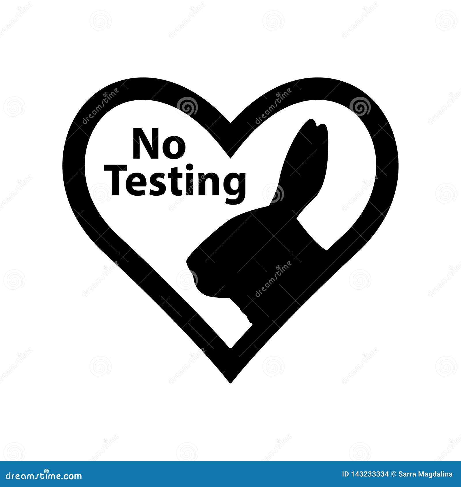 Cruelty Free Vector Logo Icon Design with Rabbit Symbol in Heart Shape ... Cruelty Free Vector Logo Icon Design with Rabbit Symbol in Heart Shape ...