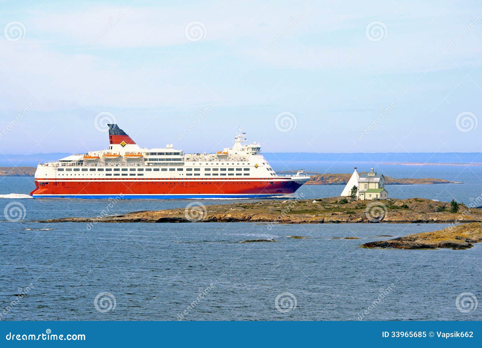 Cruise in Aland Archipelago Stock Image - Image of holiday, nautic ...