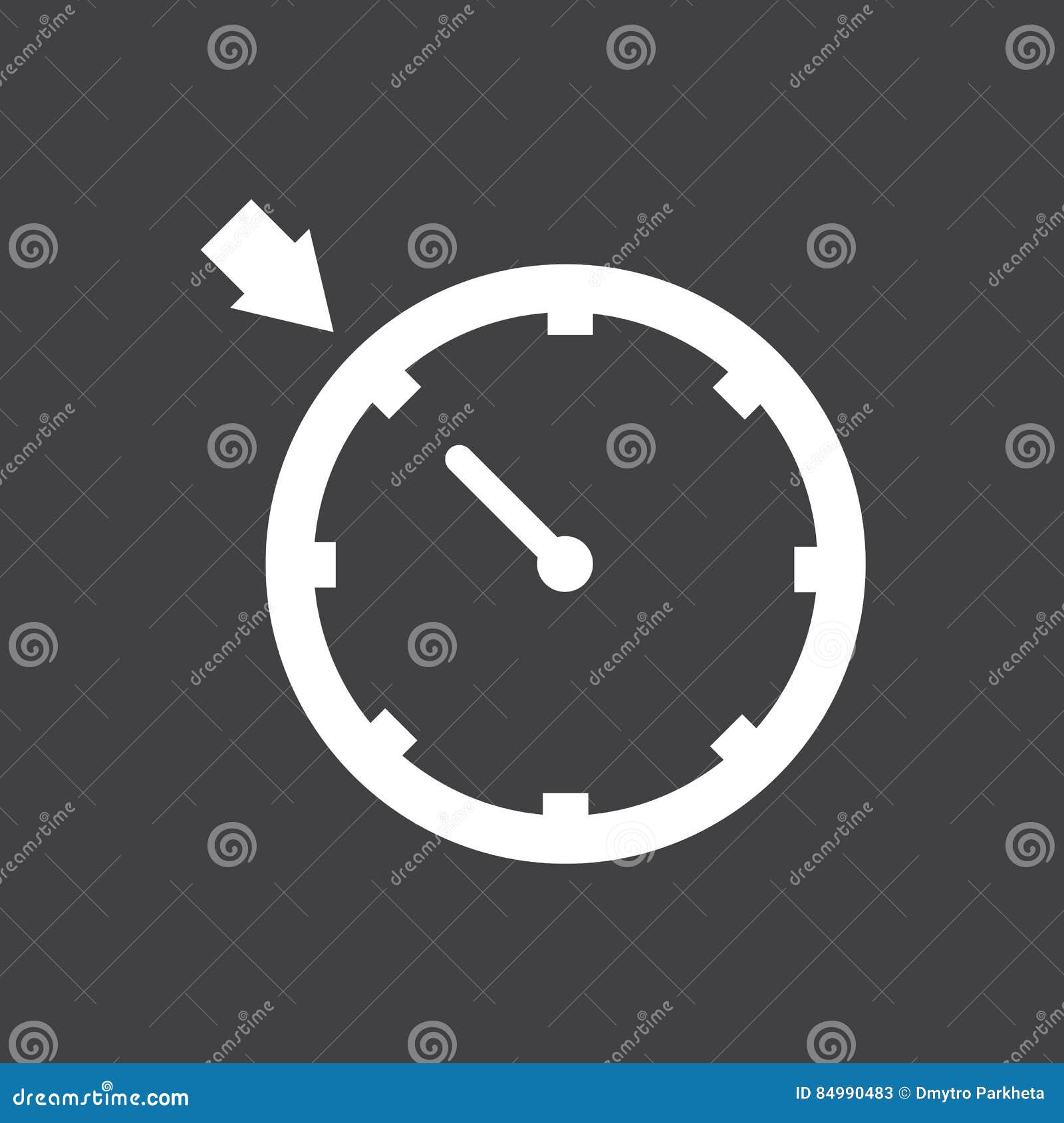 Cruise Control Car Dashboard Icon Stock Vector - Illustration of ...