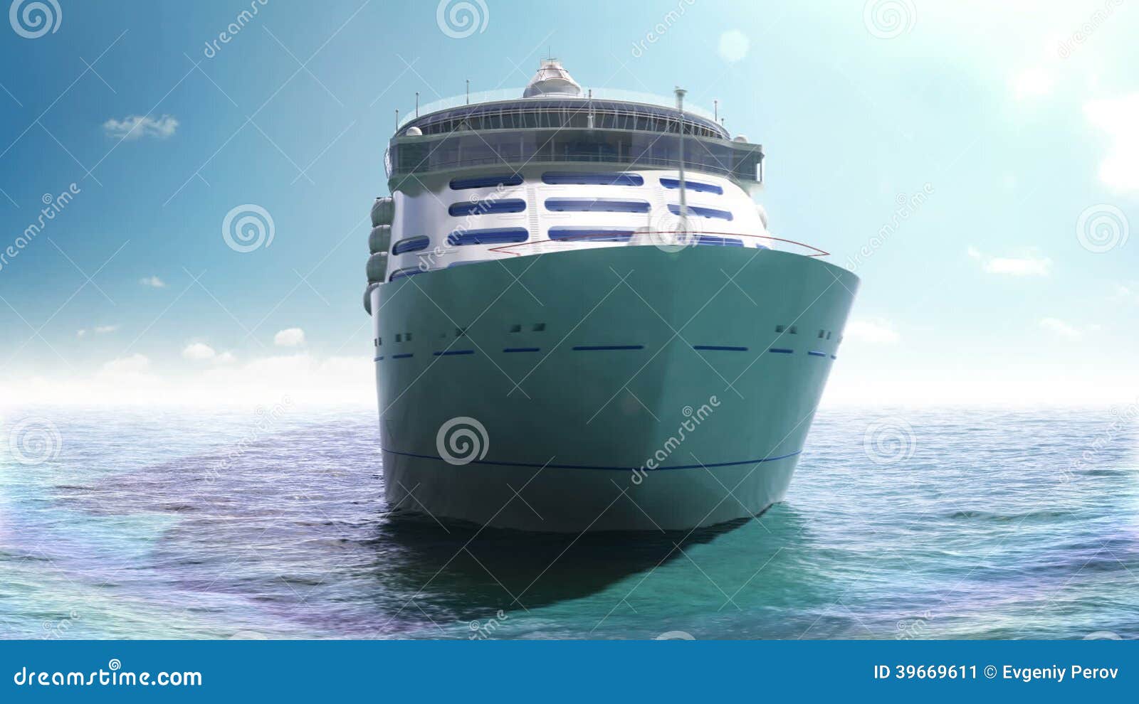 Cruise liner in a blue sea stock video. Video of liner - 39669611