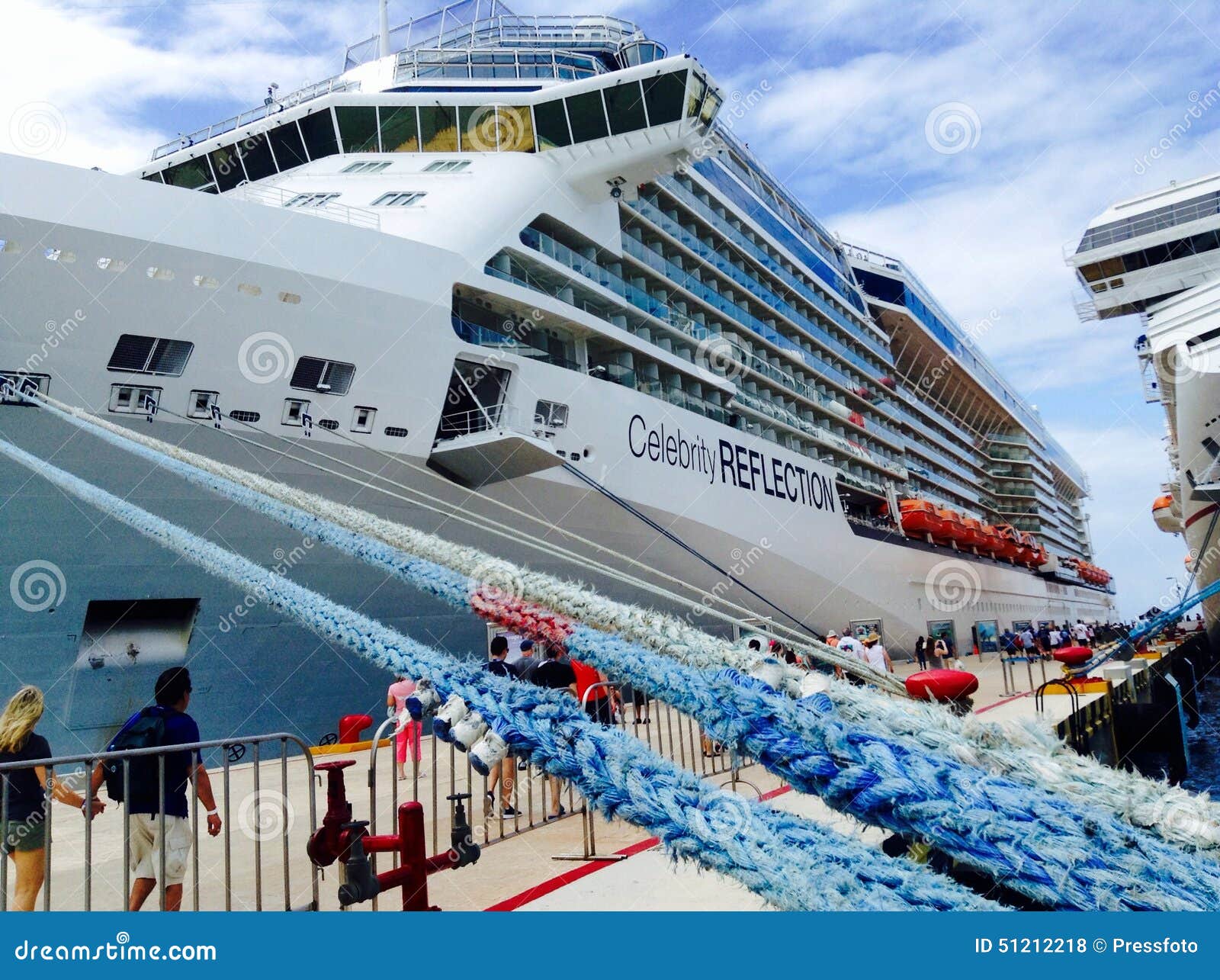 Cruise Liner Celebrity Reflection Editorial Stock Photo - Image of ...