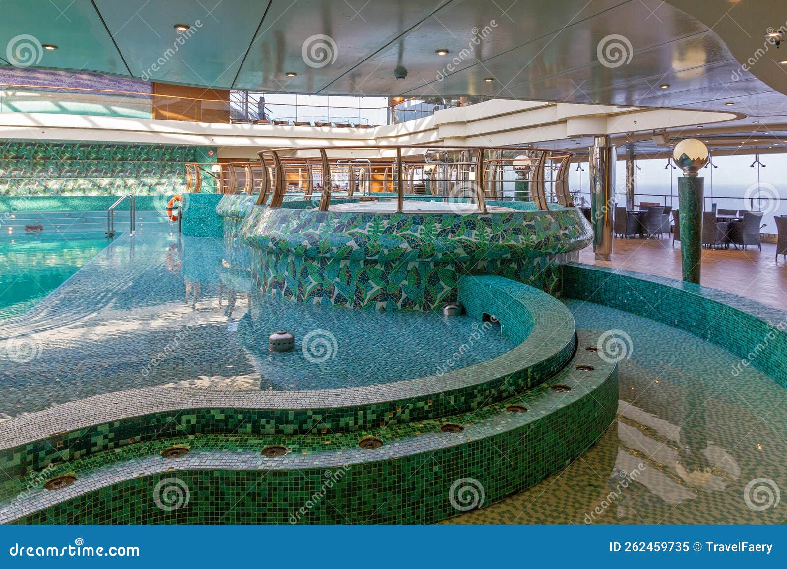 Swimming Pool Interior on Cruise Liner MSC Splendida Editorial Image ...