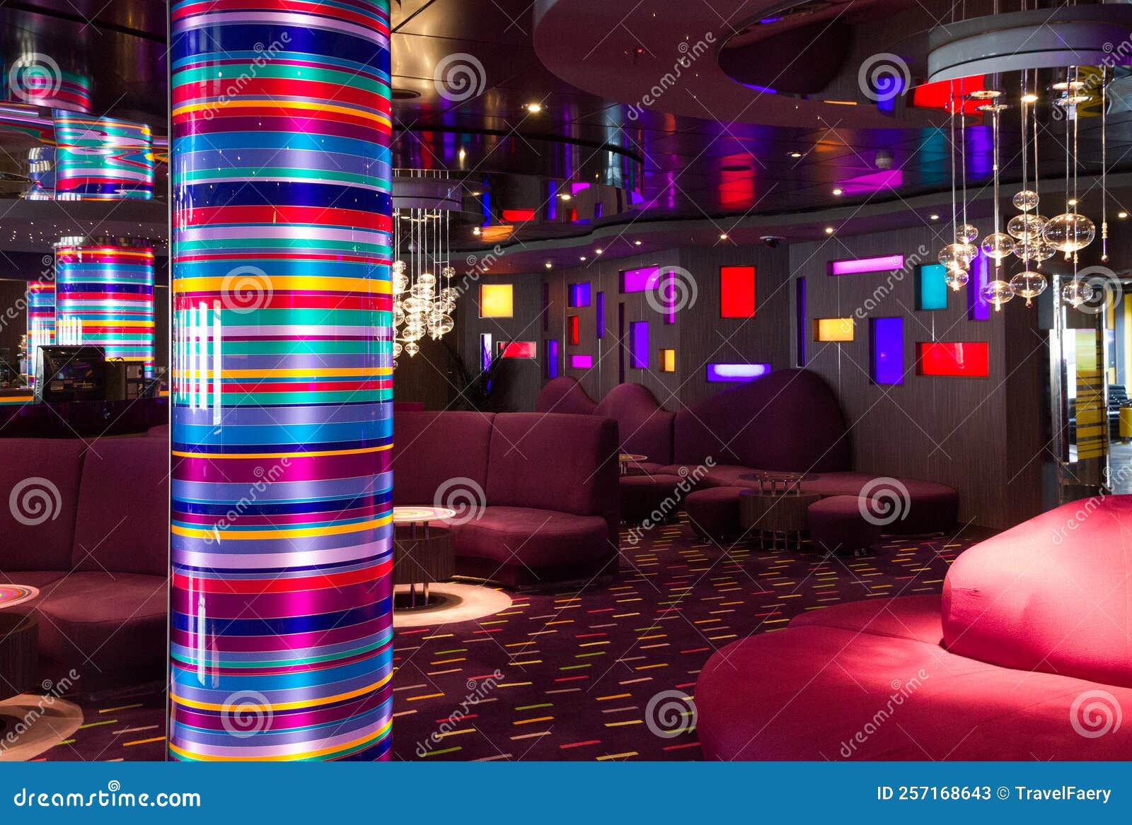 Bar Interior of Cruise Liner MSC Splendida Editorial Stock Photo ...