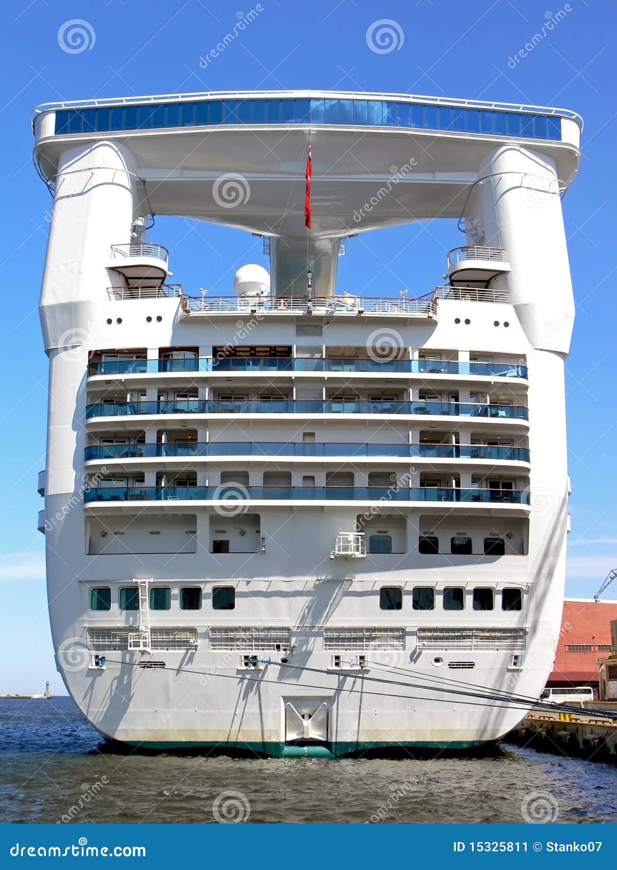 Cruise liner s back stock image. Image of blue, deck - 15325811