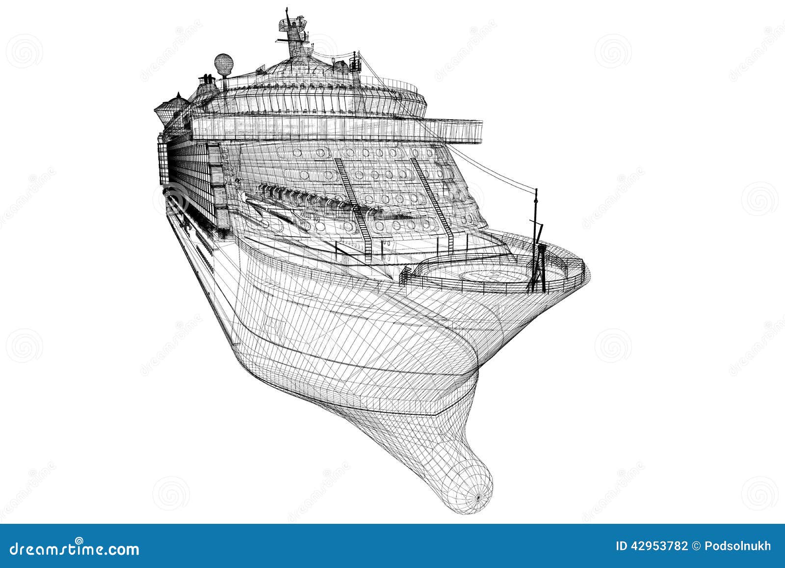 Cruise liner stock illustration. Illustration of body - 42953782