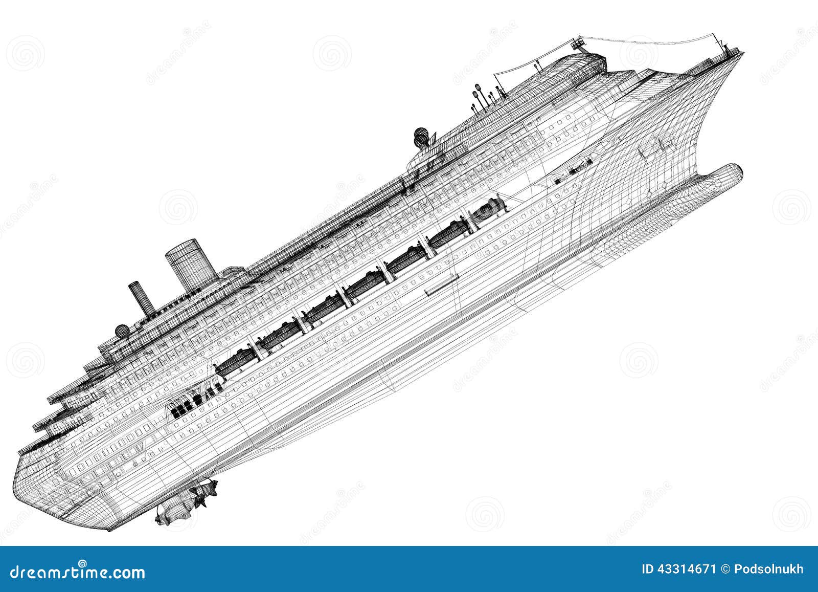 Cruise liner stock image. Image of power, motion, holiday - 43314671