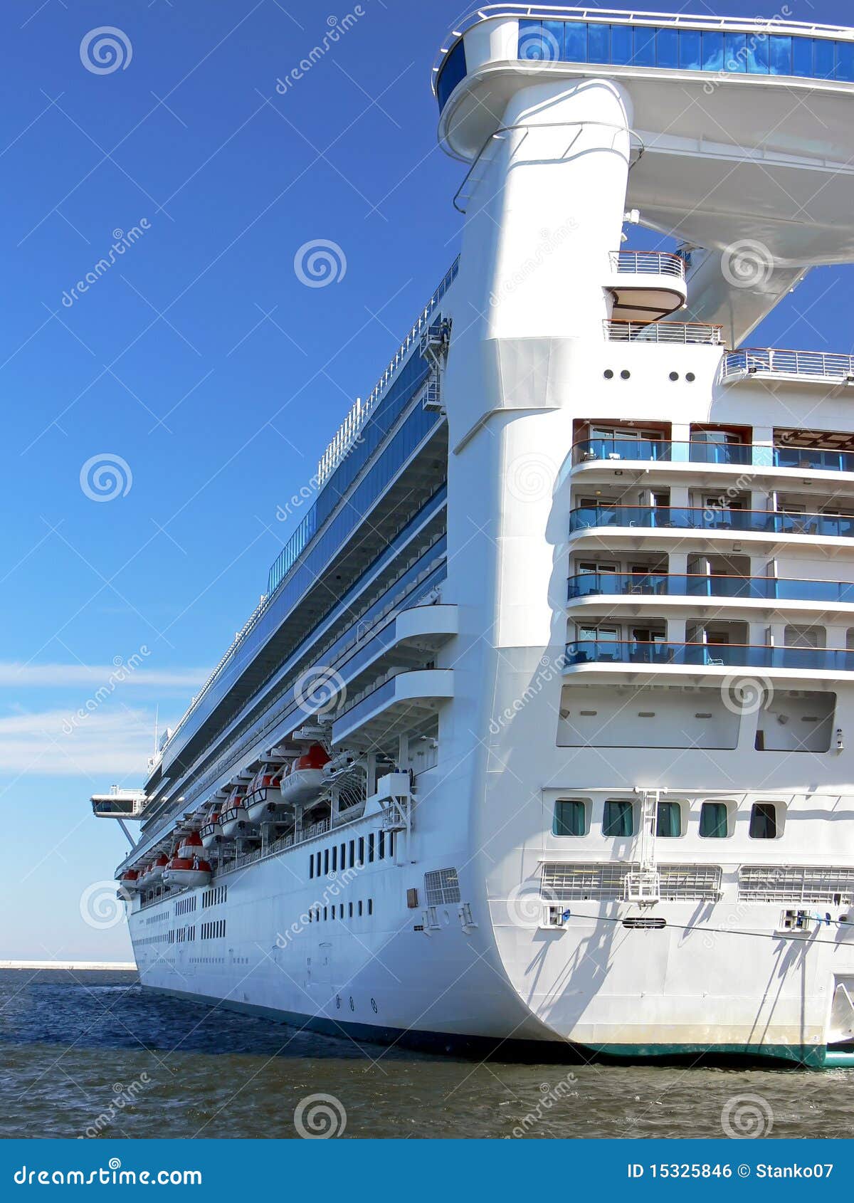 Cruise liner stern stock photo. Image of marina, details - 15325846