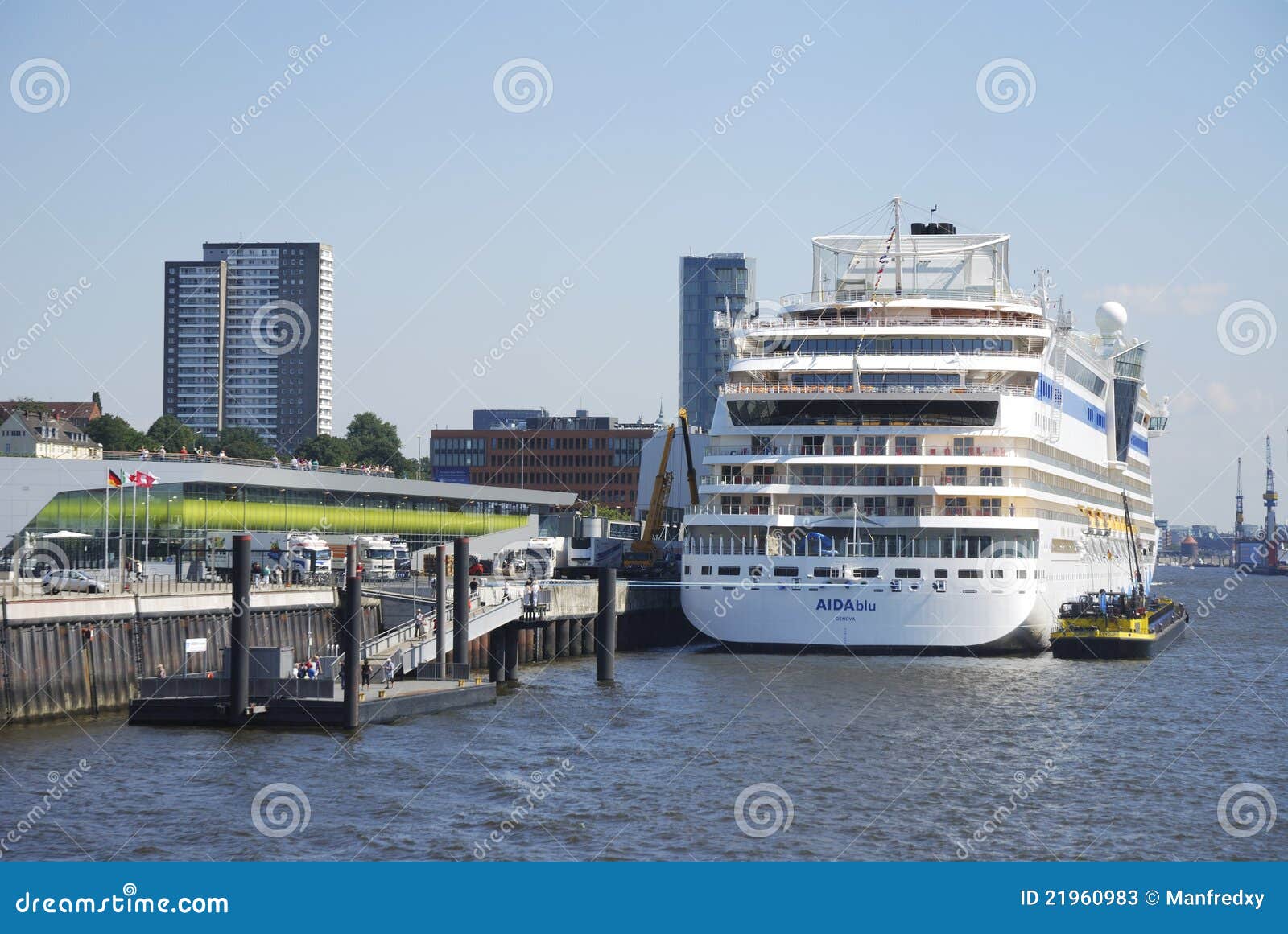 Cruise ship AIDAblu editorial stock photo. Image of river - 21960983