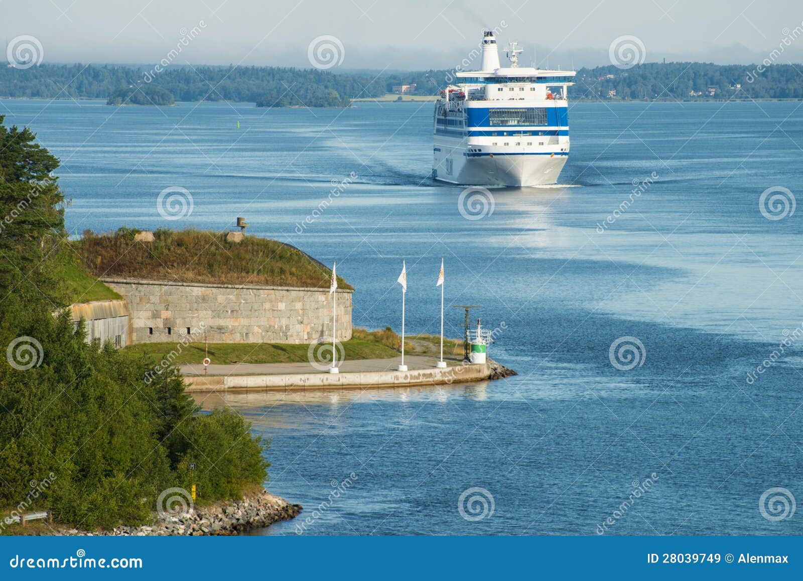 Cruise ship in Baltic sea editorial stock image. Image of nautical ...