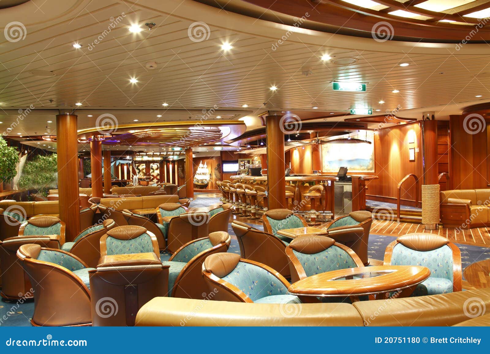 Cruise ship bar stock photo. Image of liner, seat, vacation - 20751180