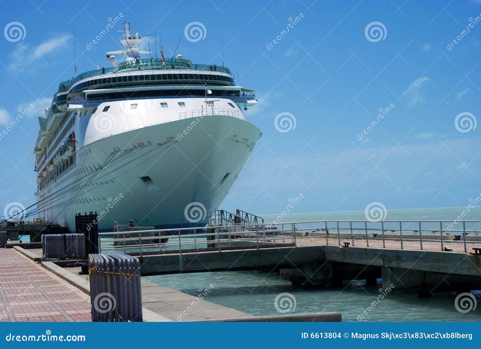 Cruise ship at bay 5 stock photo. Image of ocean, water - 6613804