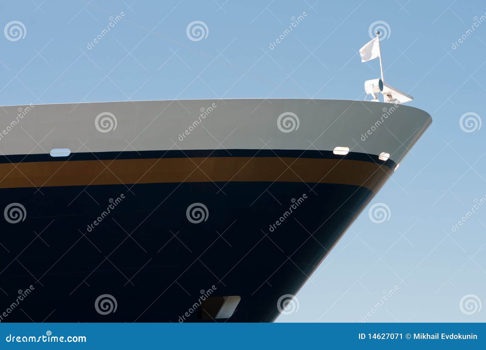 Cruise Ship Bow stock image. Image of blue, equipment - 14627071