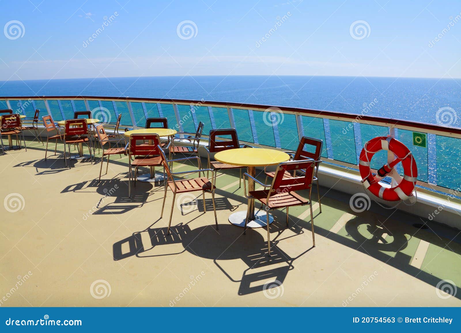 Ship Deck View Through Round Window. Royalty-Free Stock Image ...