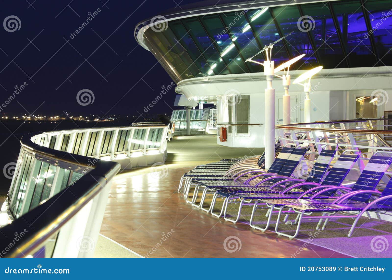 Ship Deck View Through Round Window. Royalty-Free Stock Image ...