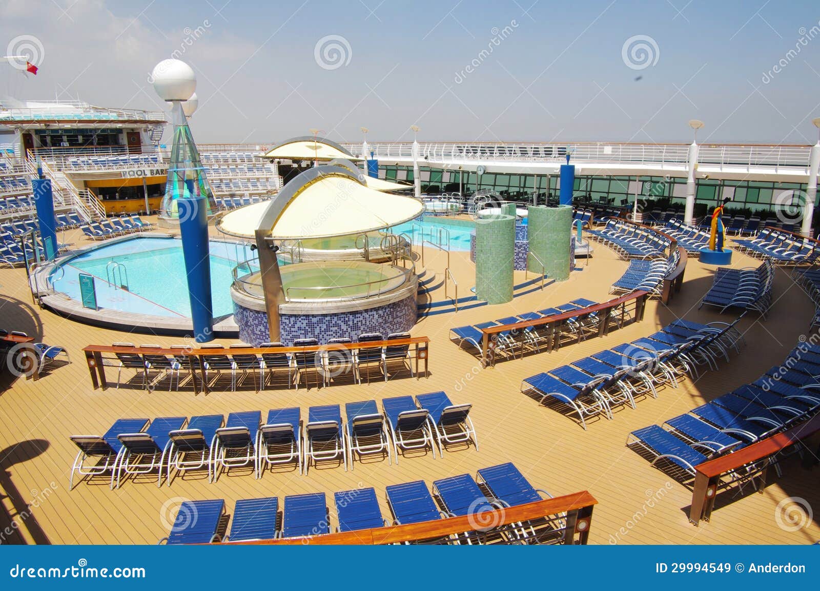Ship Deck Pool Panorama Editorial Image | CartoonDealer.com #28138522