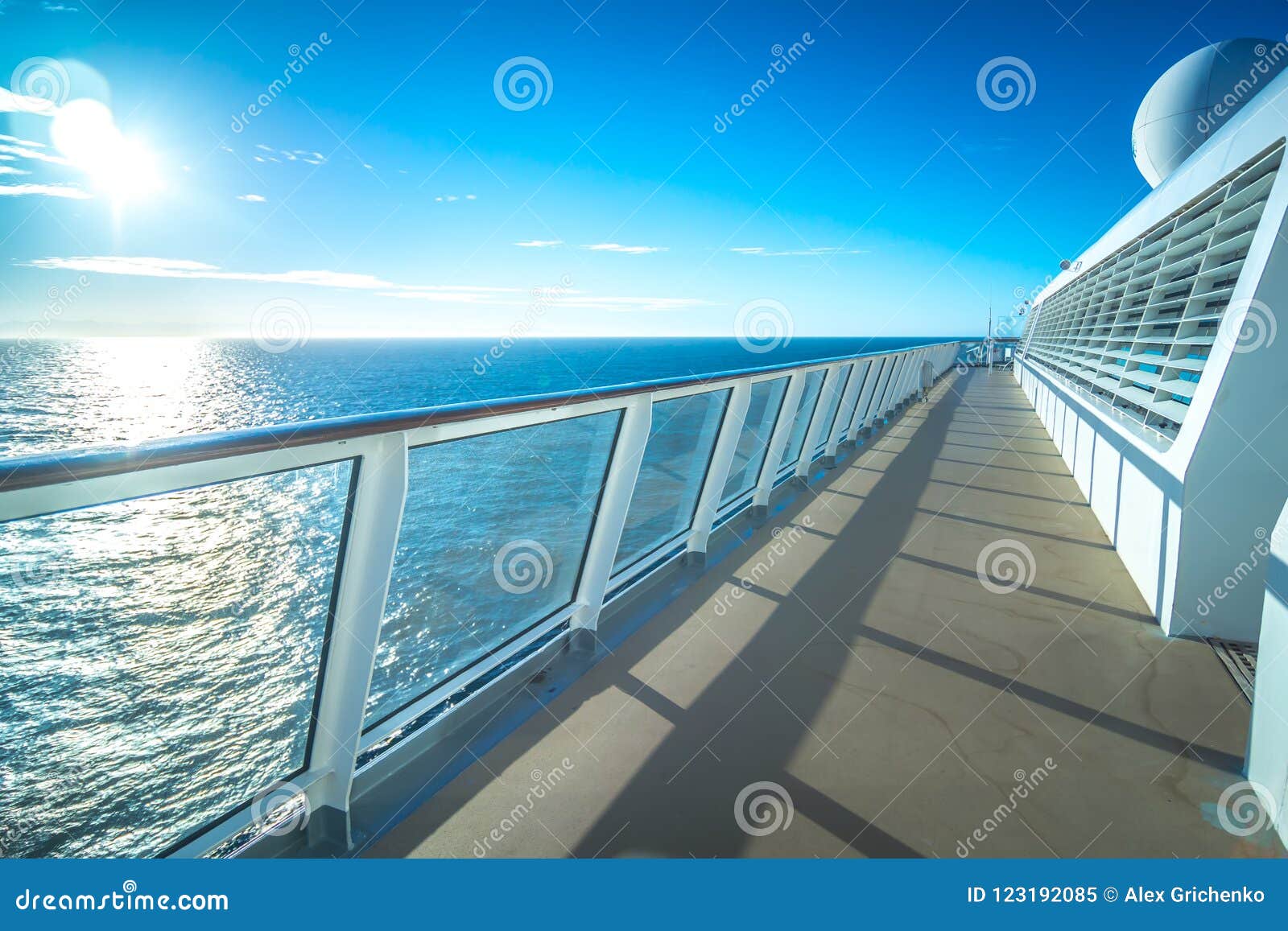 Ship Deck View Through Round Window. Royalty-Free Stock Image ...