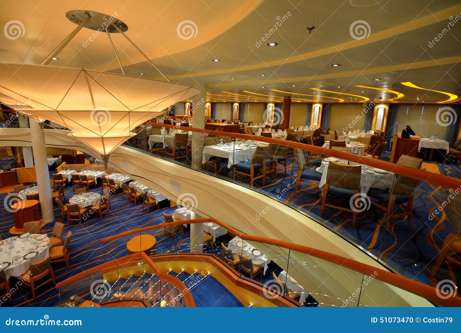 Cruise ship dining area stock photo. Image of catering - 51073470