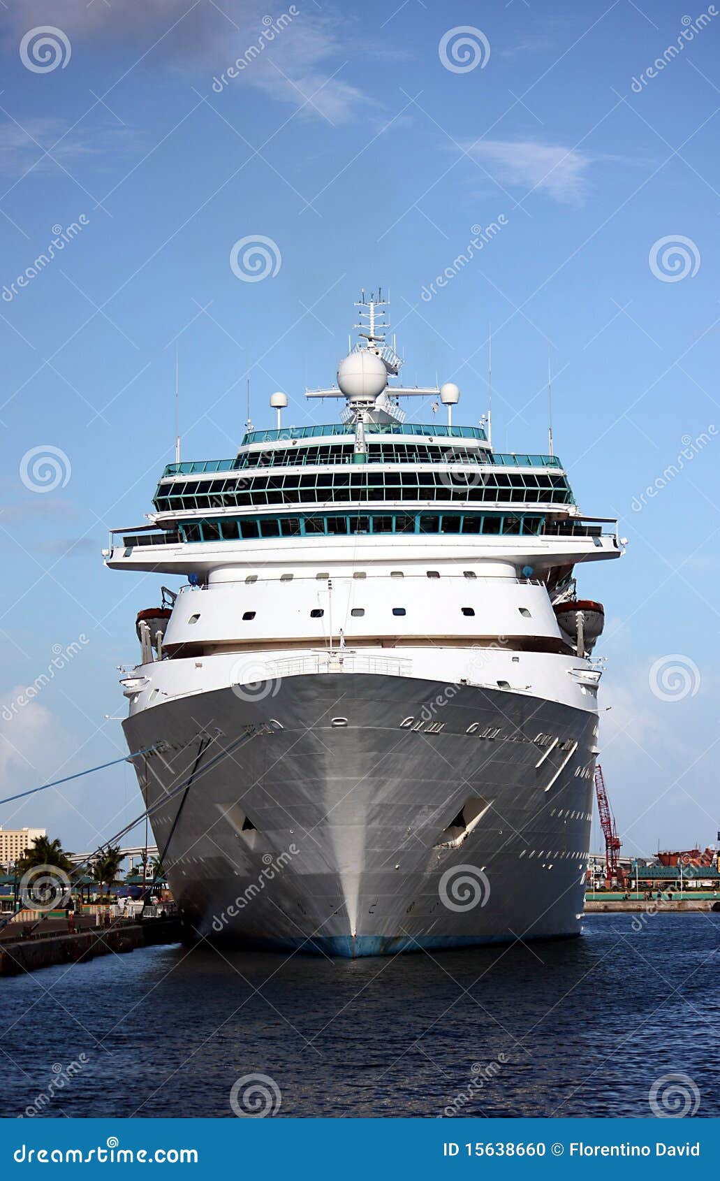 Cruise ship on dock stock photo. Image of nassau, water - 15638660