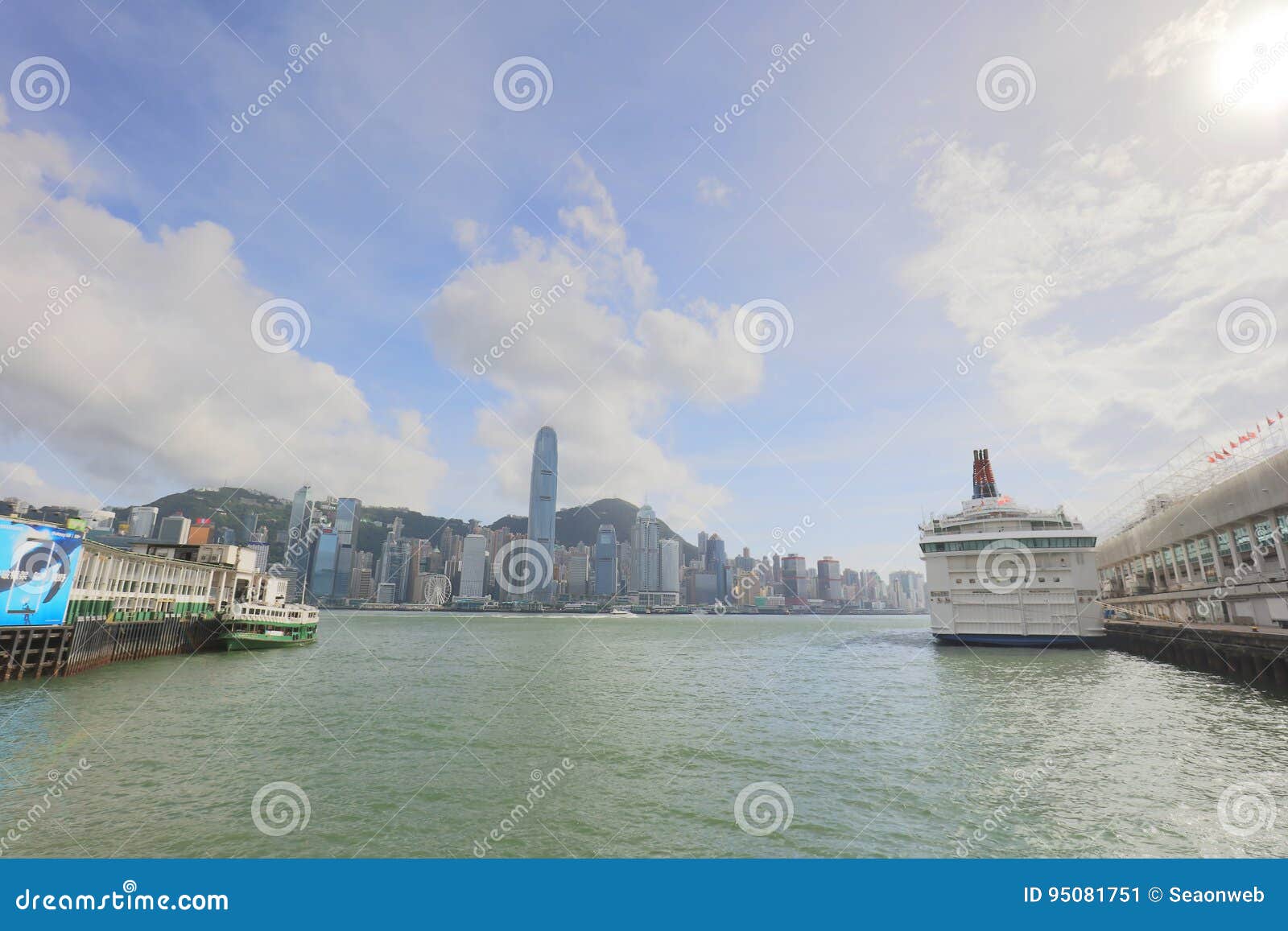 The Cruise Ship Docked at Ocean Terminal Editorial Photo - Image of ...