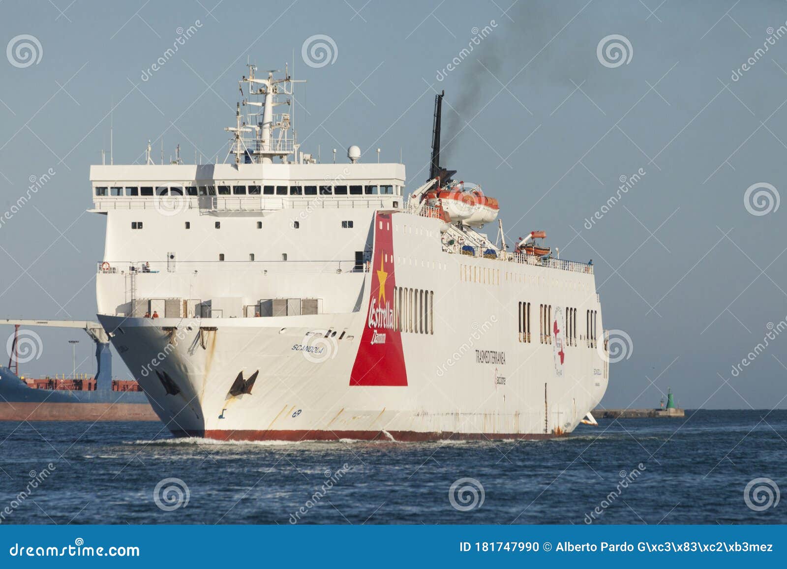 Cruise Ship Entering the Port of Valencia Editorial Image - Image of ...