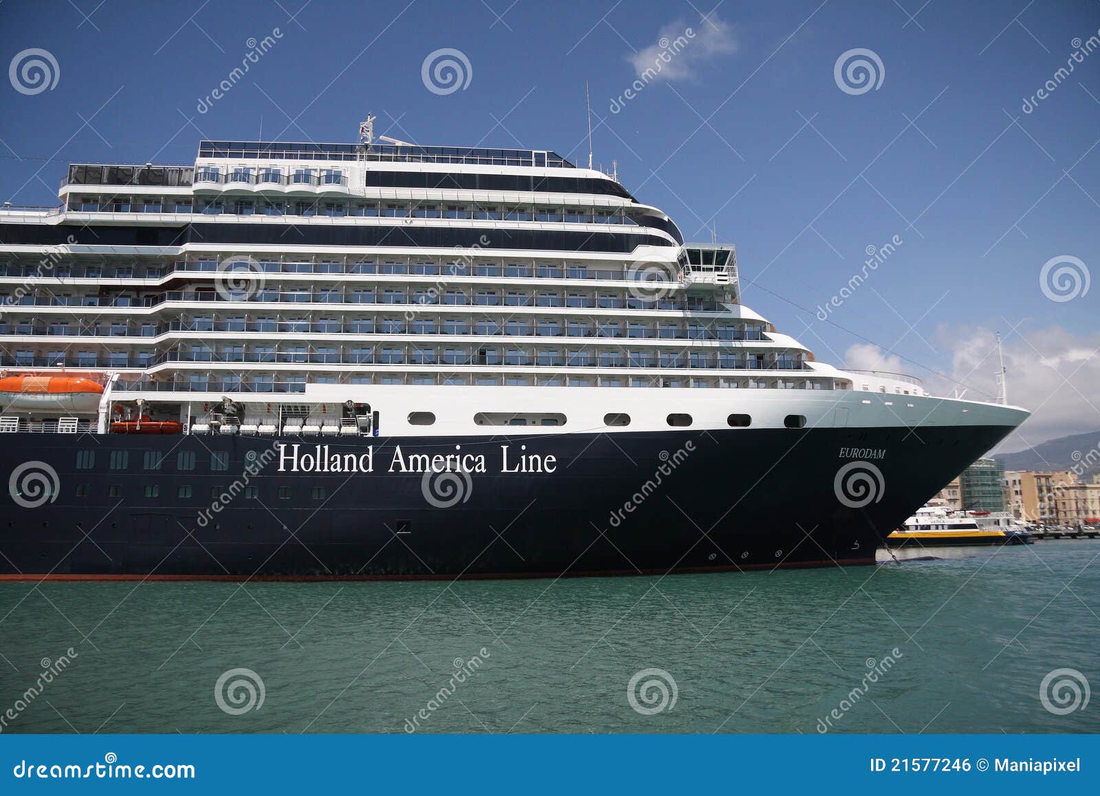 Cruise Ship Eurodam in Trapani Harbour Editorial Photo - Image of ...