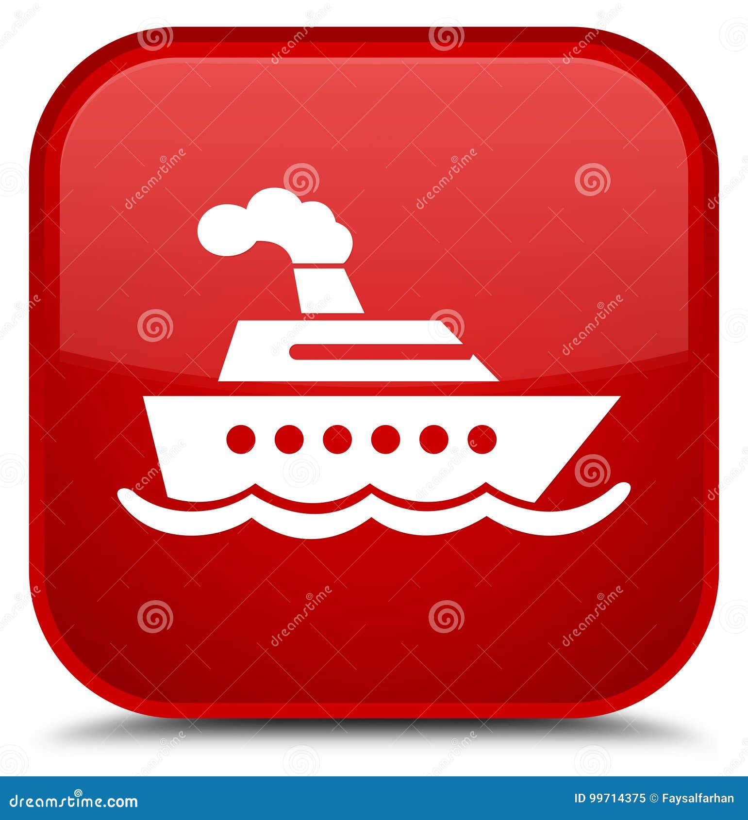 Cruise Ship Icon Special Red Square Button Stock Illustration ... Cruise Ship Icon Special Red Square Button Stock Illustration ...