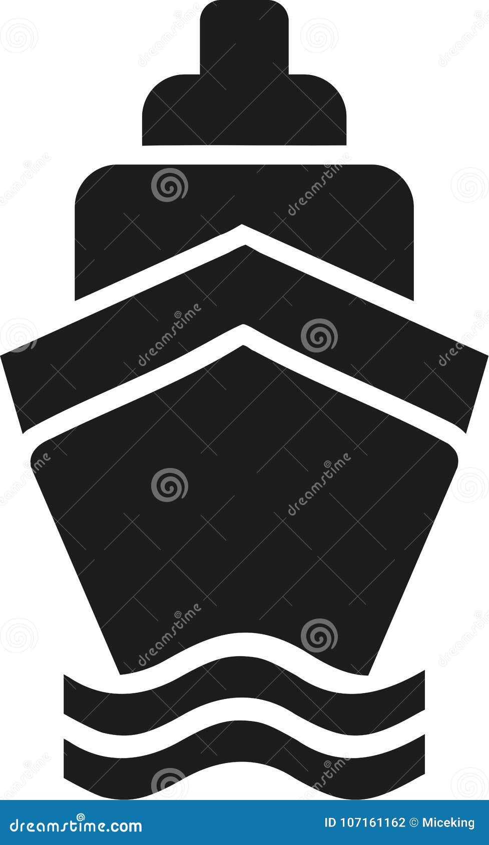 Ship Icon Vector. Cruise Ship Symbol Icon | CartoonDealer.com #146414001