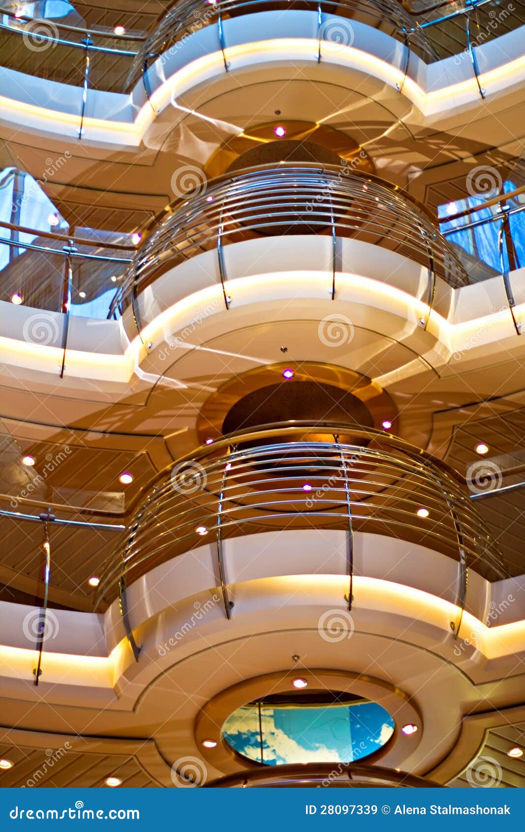 Cruise ship interior stock image. Image of lobby, hall - 28097339