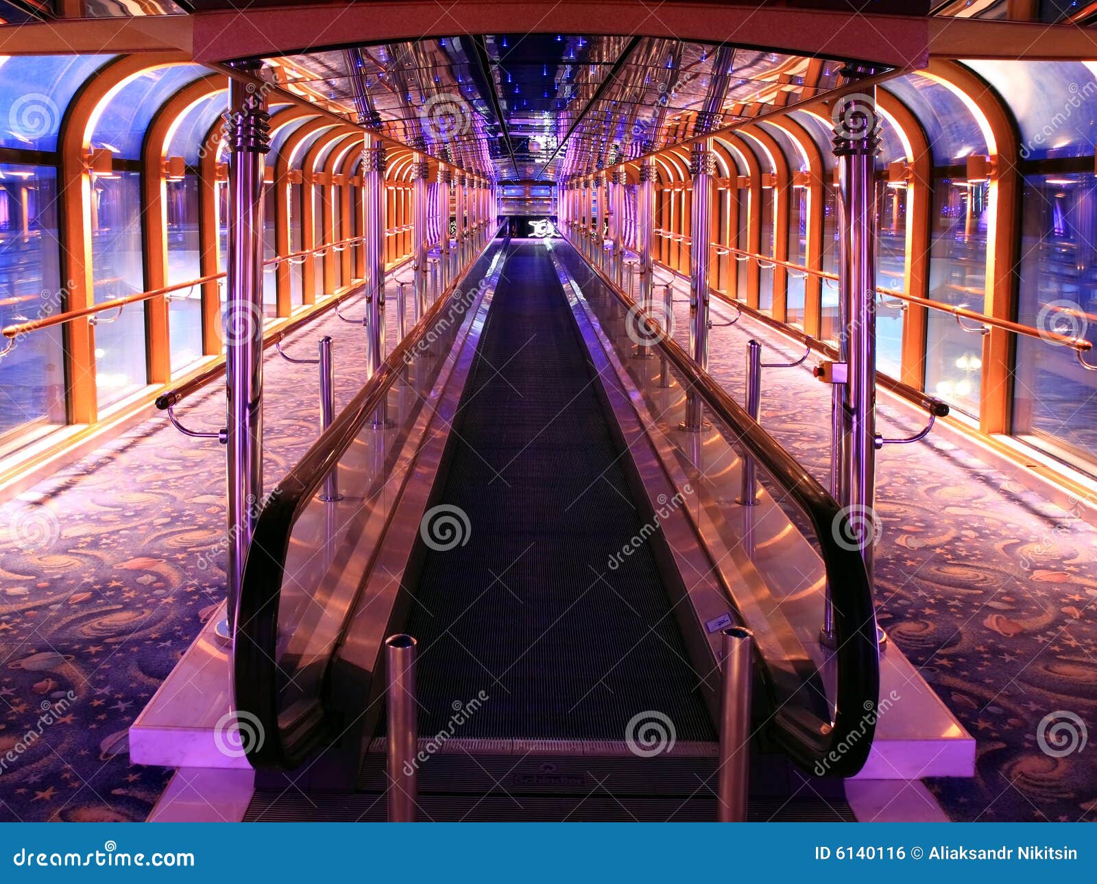 Cruise ship interior stock photo. Image of elegance, deck - 6140116