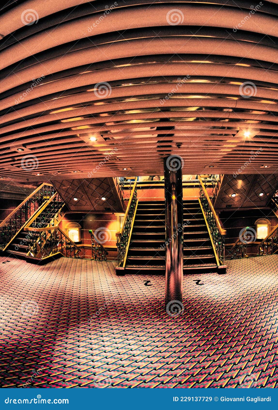 Cruise Ship Interior editorial stock image. Image of ocean - 229137729