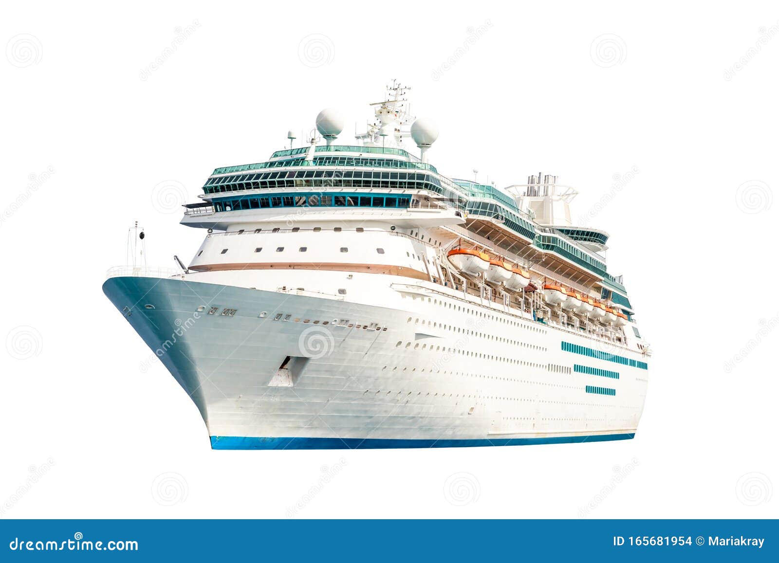 Cruise Ship White Background