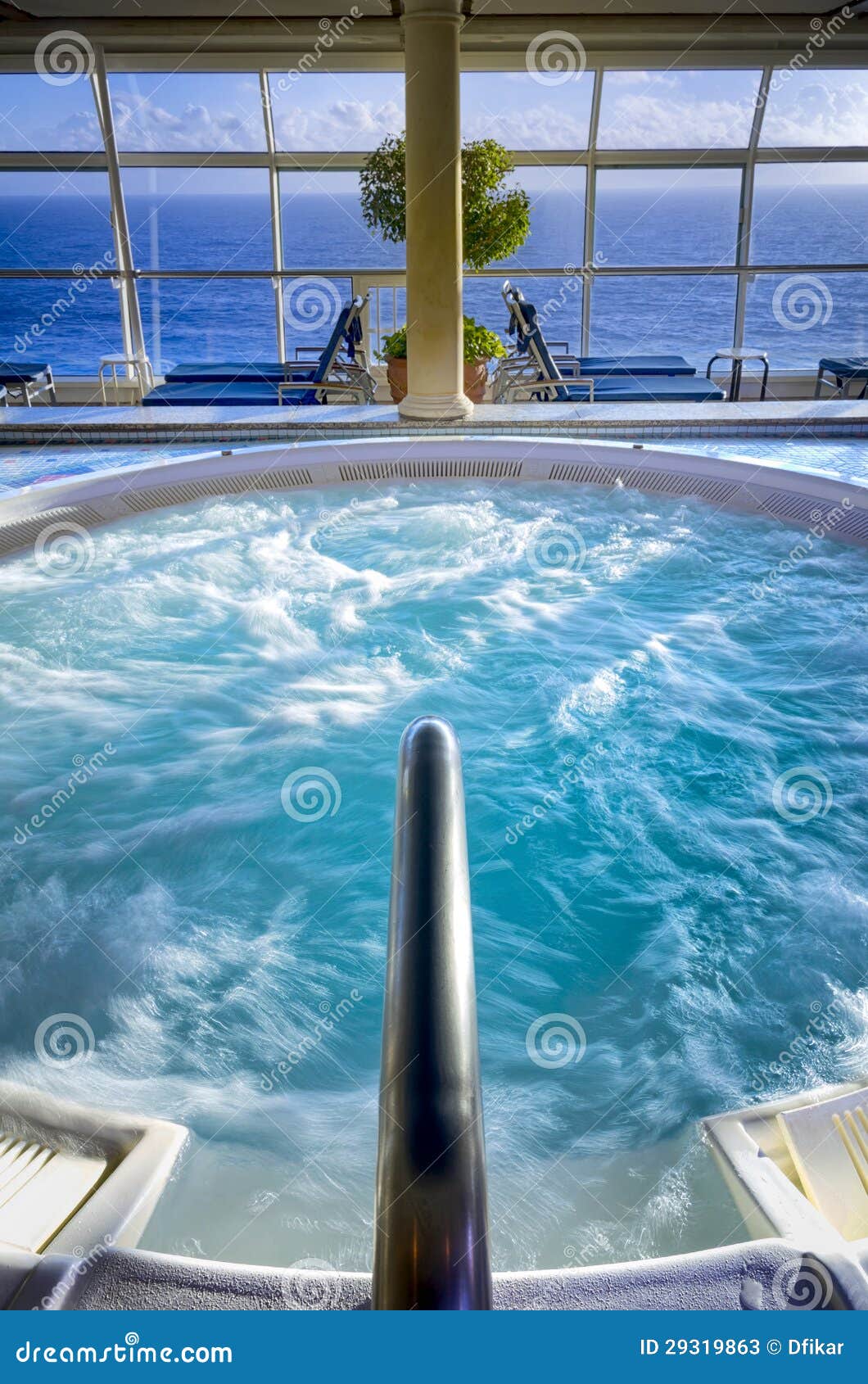 Jacuzzi With Swirling Water And Mosaic Royalty-Free Stock Photography ...