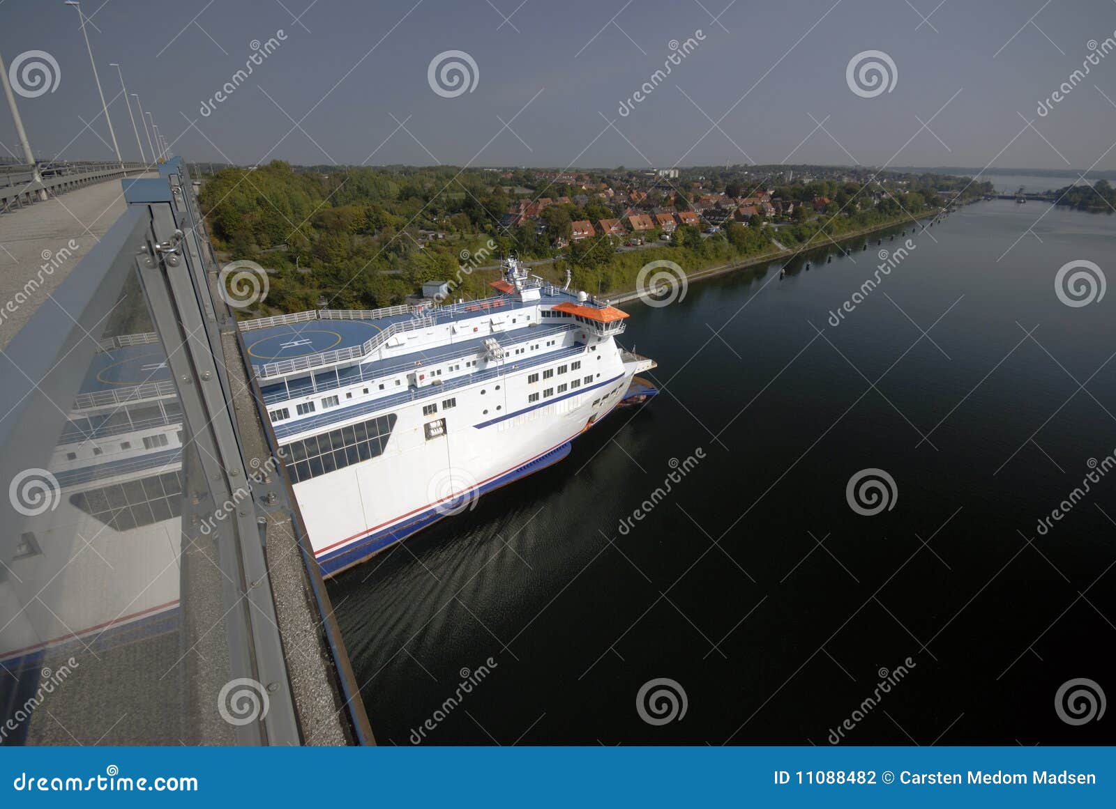 Cruise Ship in Kiel Canal stock photo. Image of ostsee - 11088482