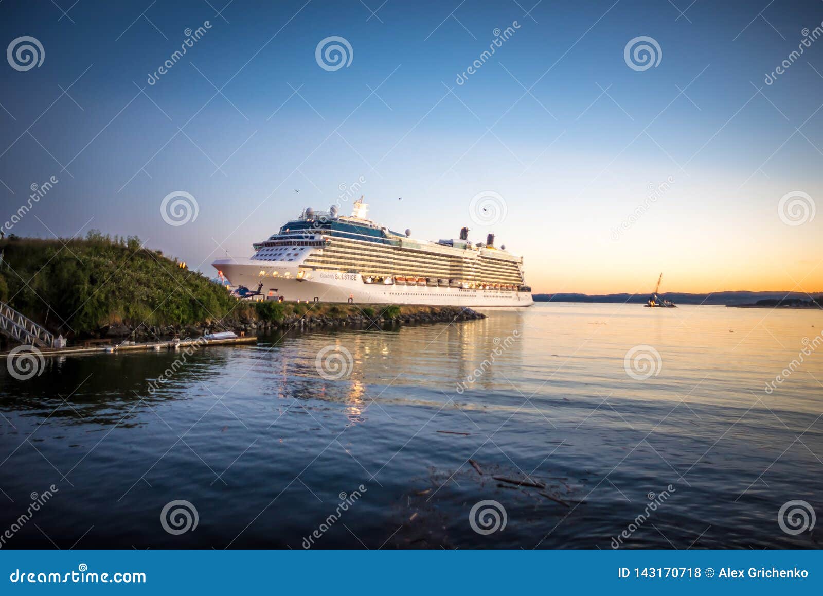 Cruise Ship Liner Ready for Worldwide Voyage Editorial Stock Photo ...
